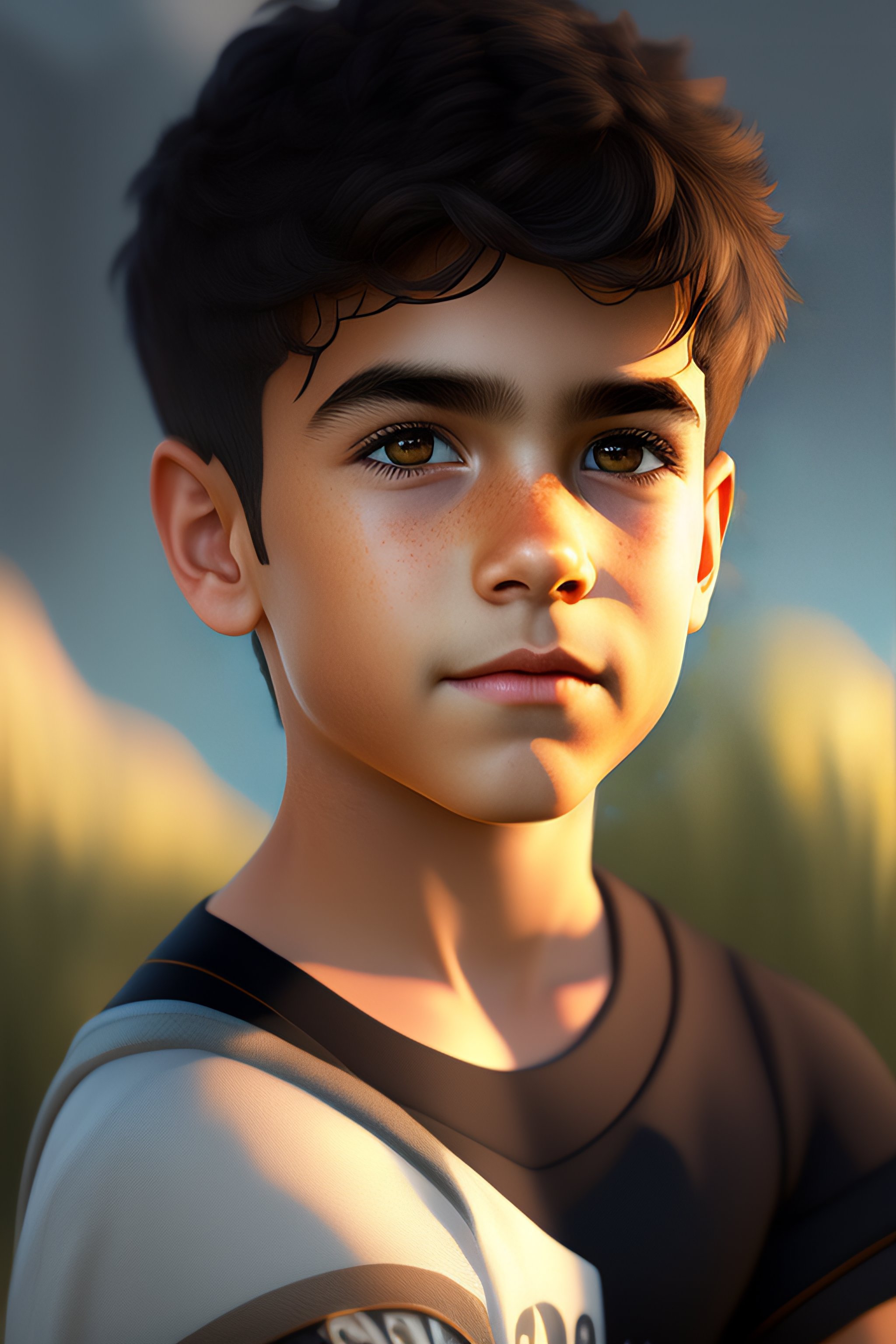 Lexica - An epic fantasy comic book style portrait painting of a young ...