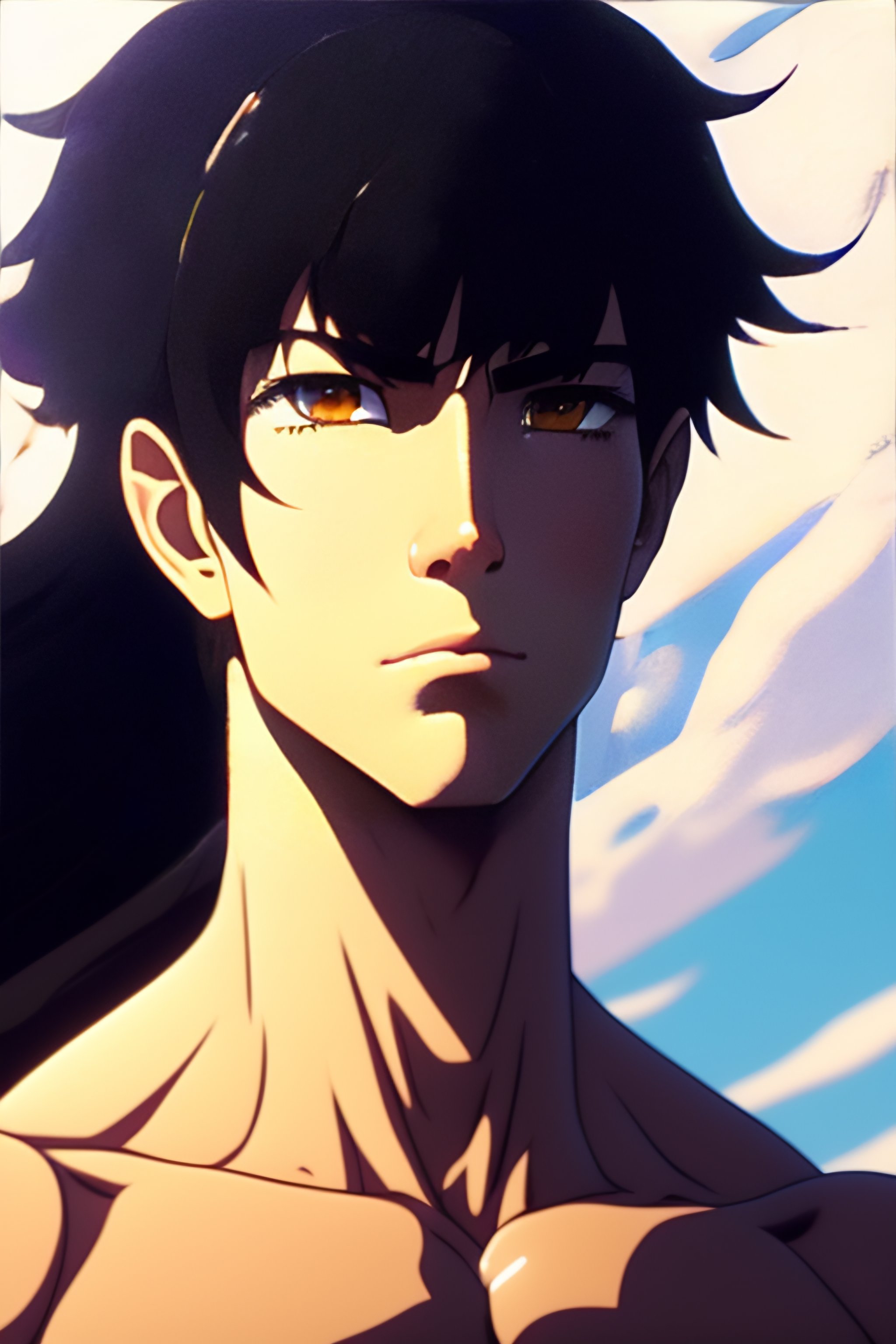 Lexica - Full potrait of thin ripped muscular Hades the god of the ...