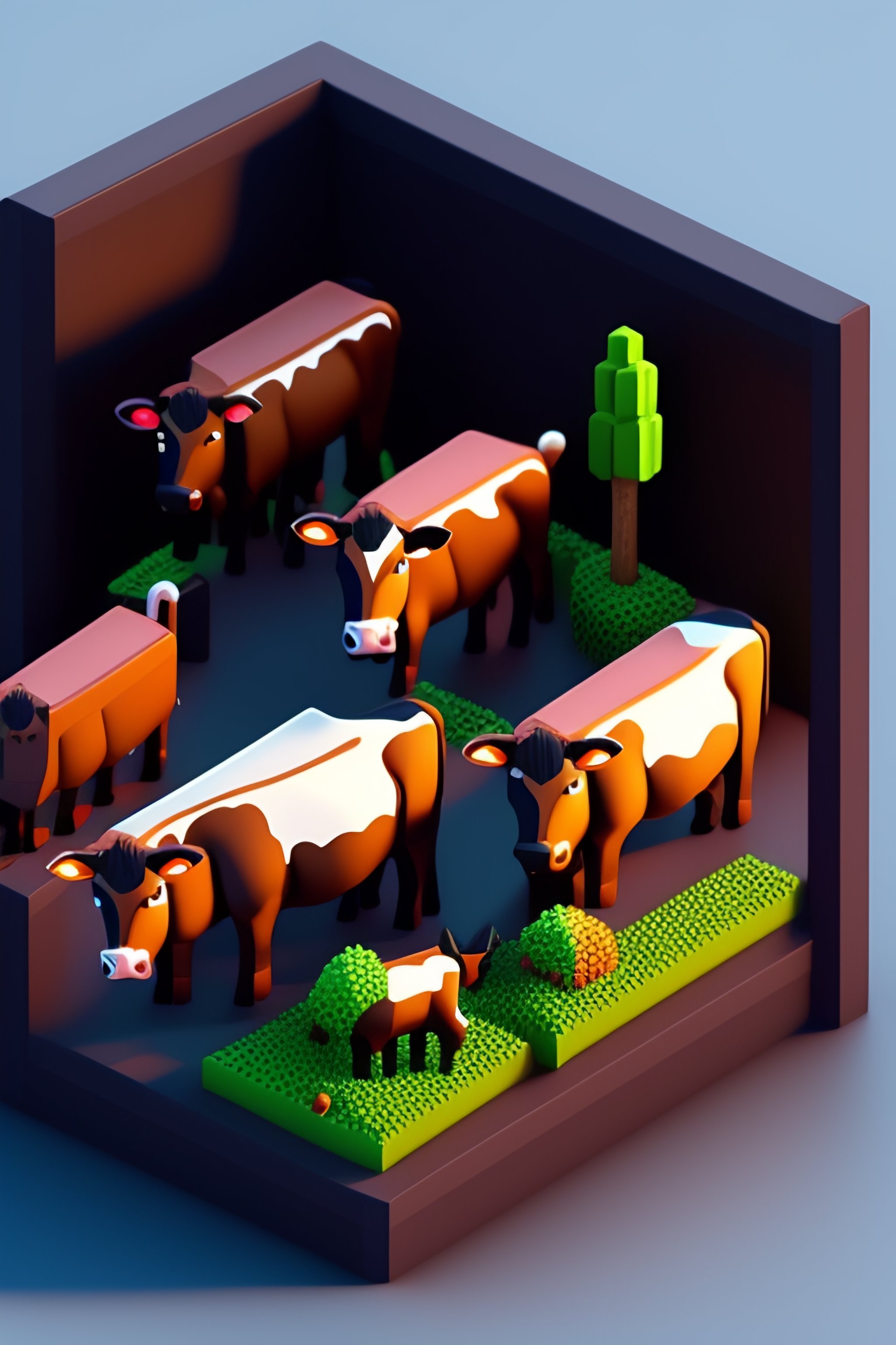 Lexica - Cow farm voxel