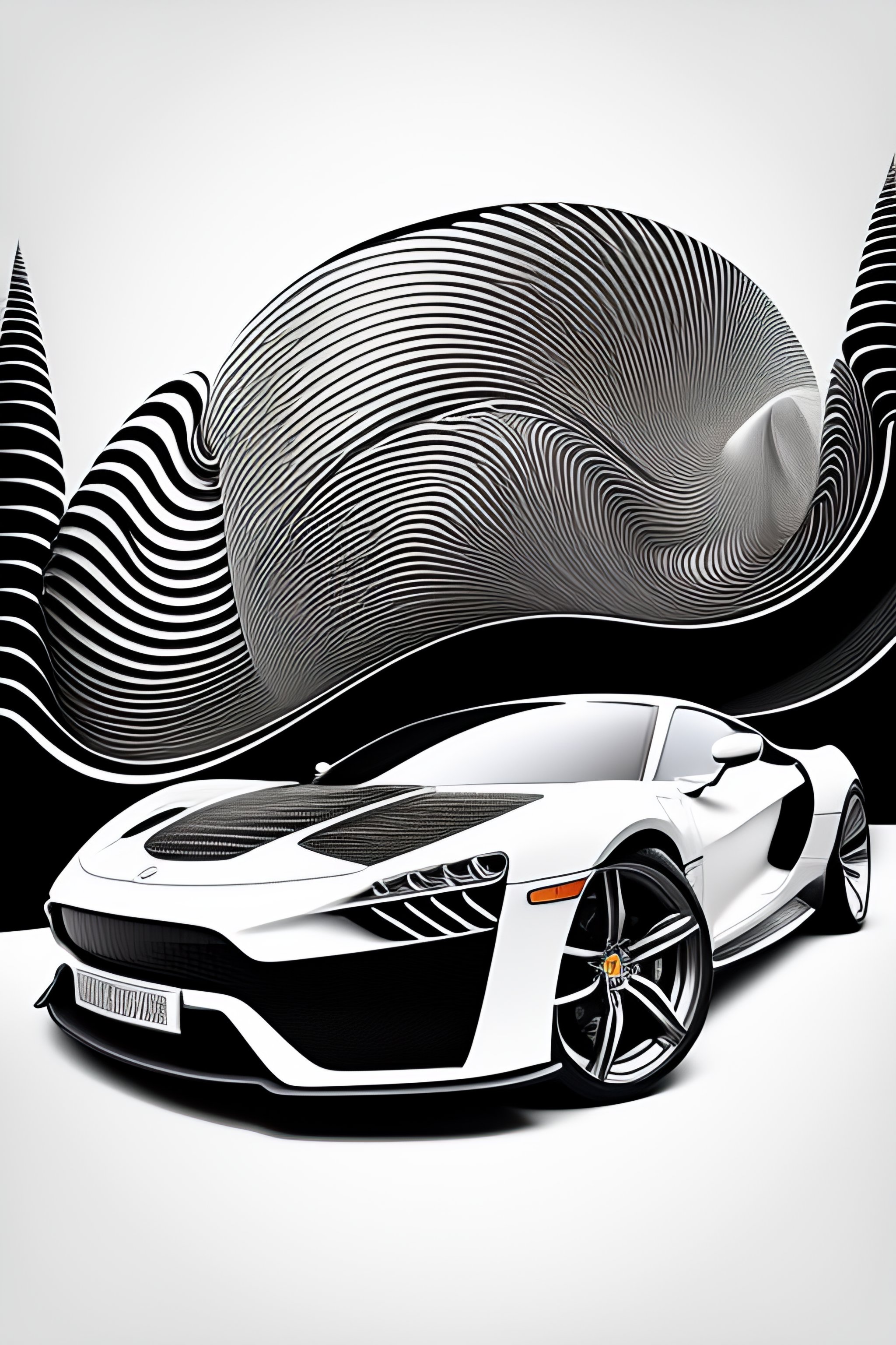 Lexica - 3D animation, modern car, Coloring page, fantasy, magical ...