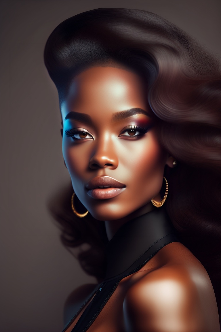 Lexica Model Woman Black Beautiful