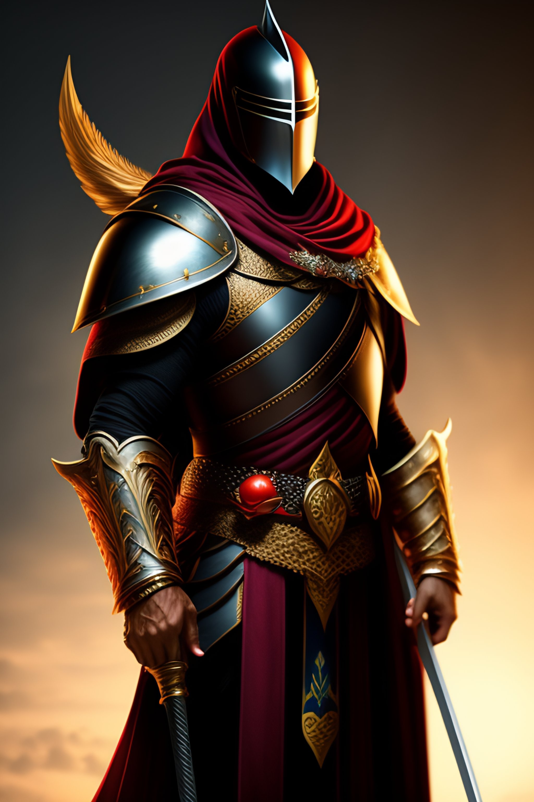 Lexica - Knight, assasin, portrait
