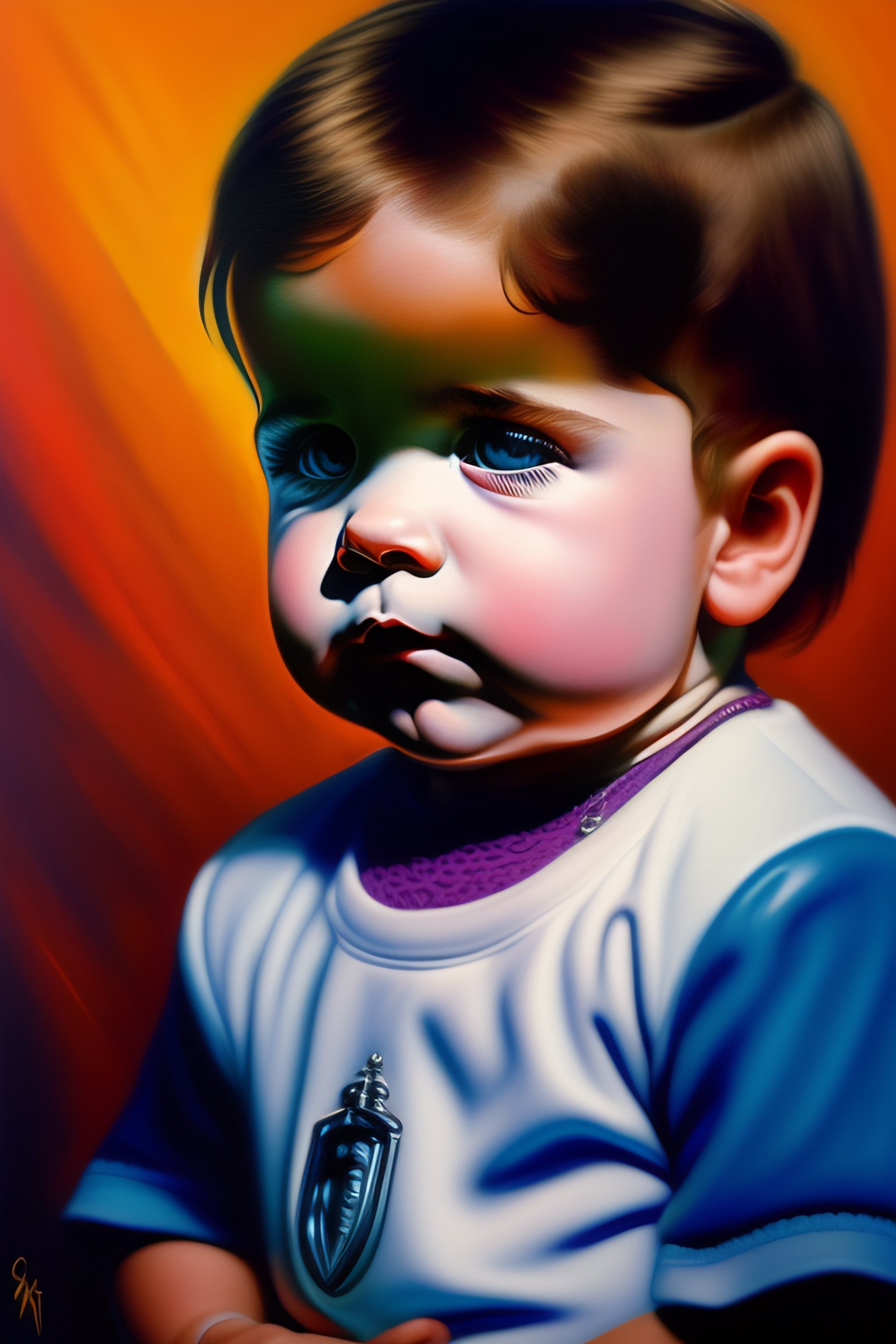 Lexica - Baby ozzy osbourne, oil painting