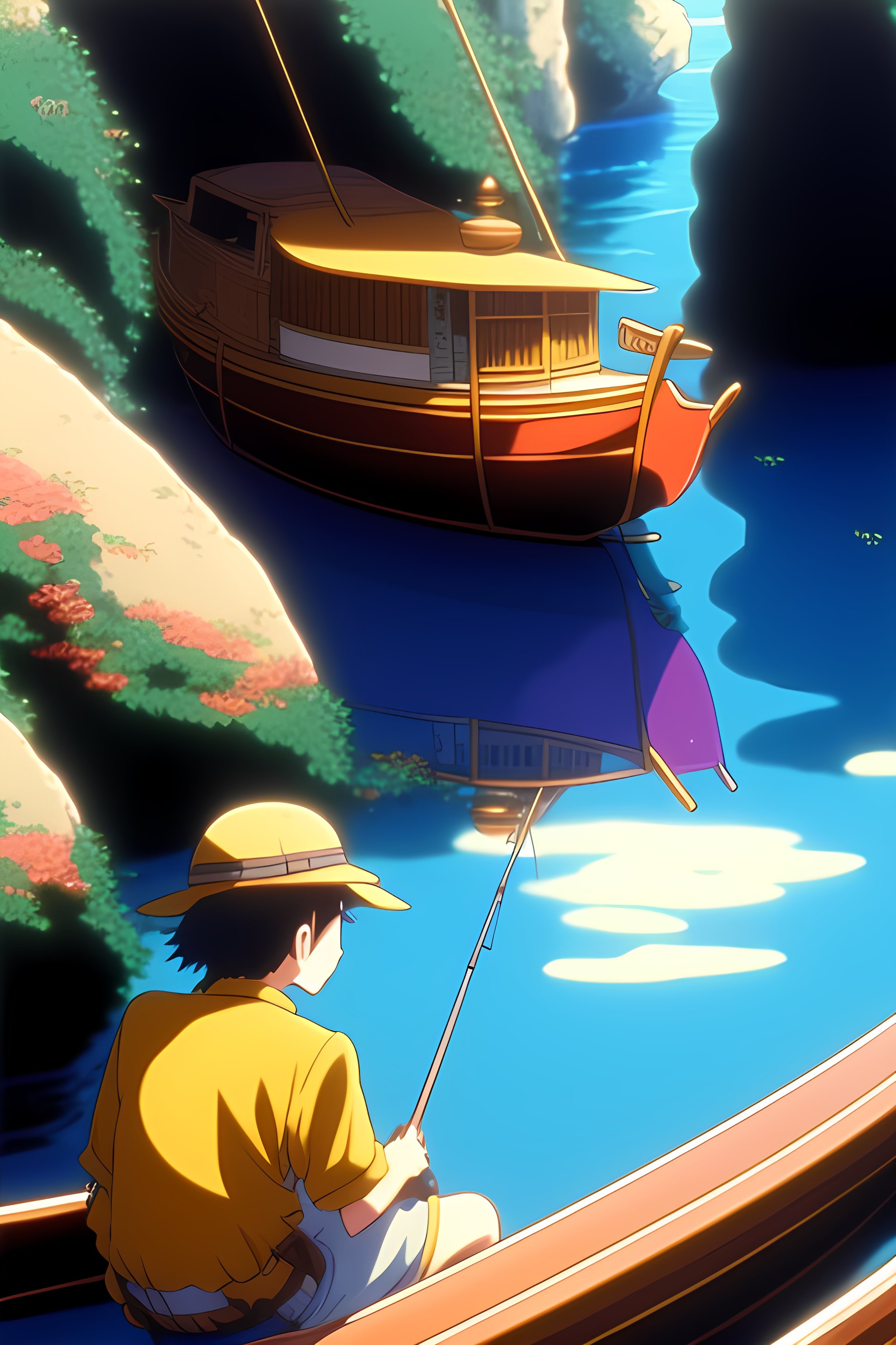 Lexica - 90's anime vintage anime joyful scene of 3 friends with ...