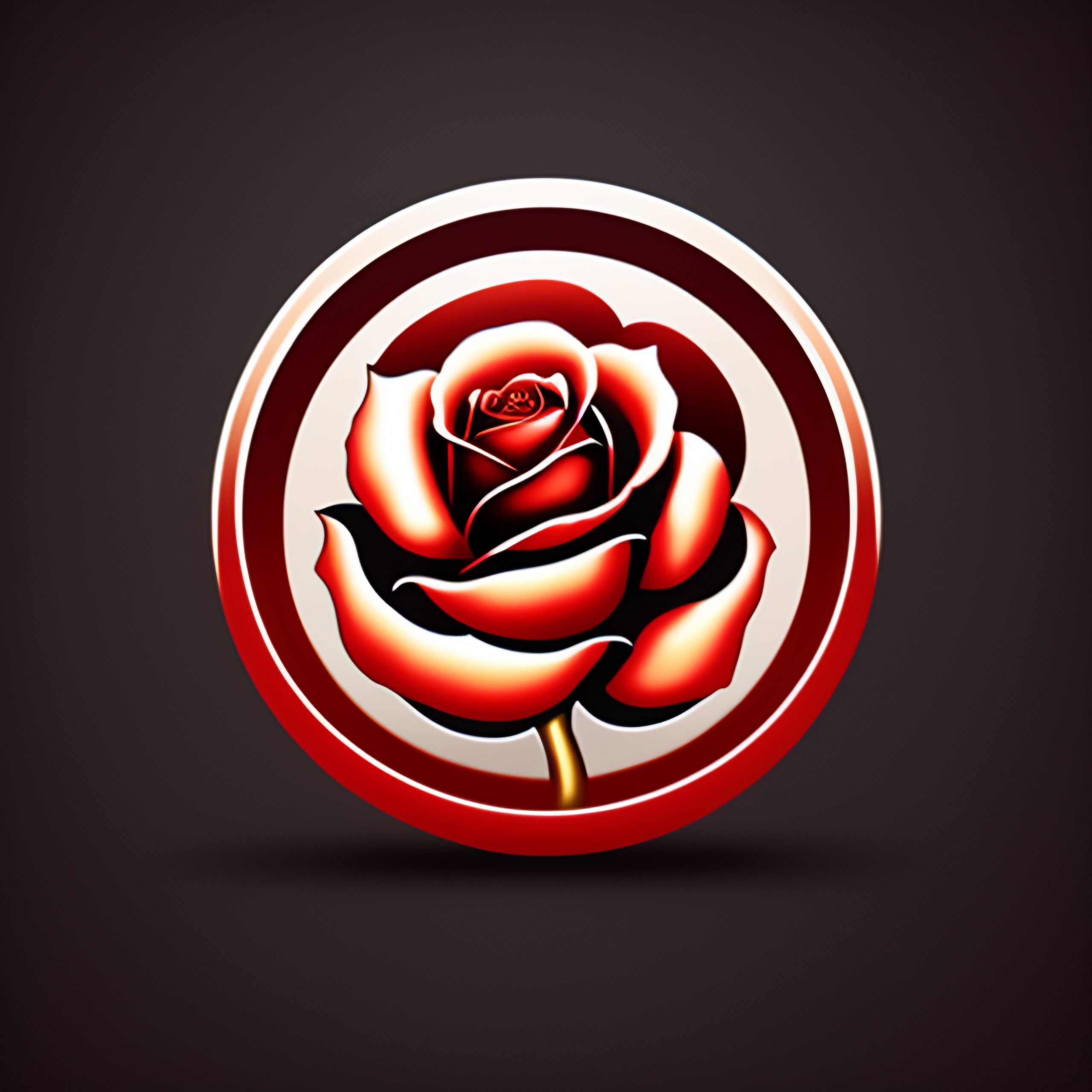 Lexica - Professional vector logo of an rose selling company, 2d, flat ...