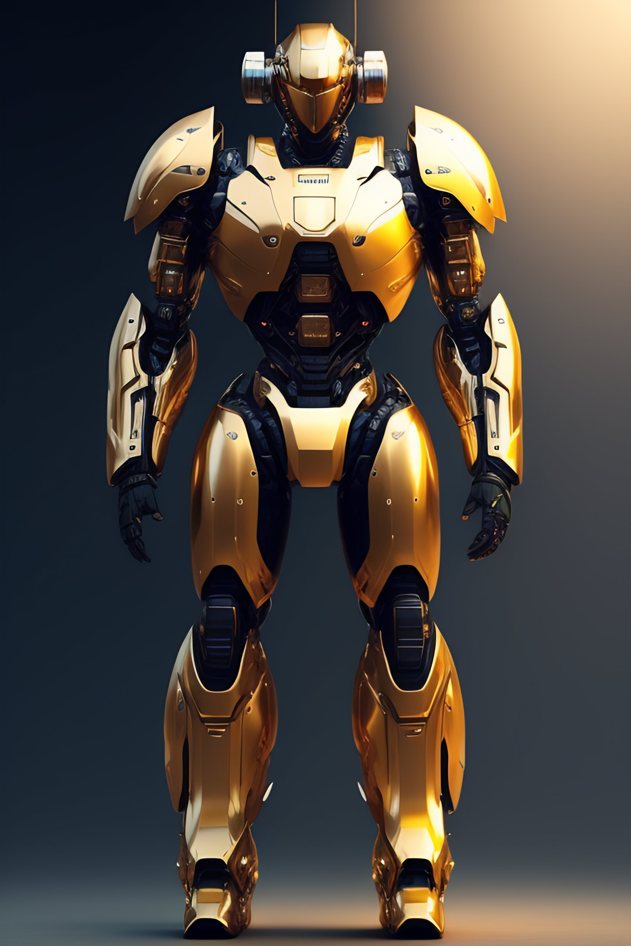 Lexica - Mecha human cyborg style robotic arms legs half human half android