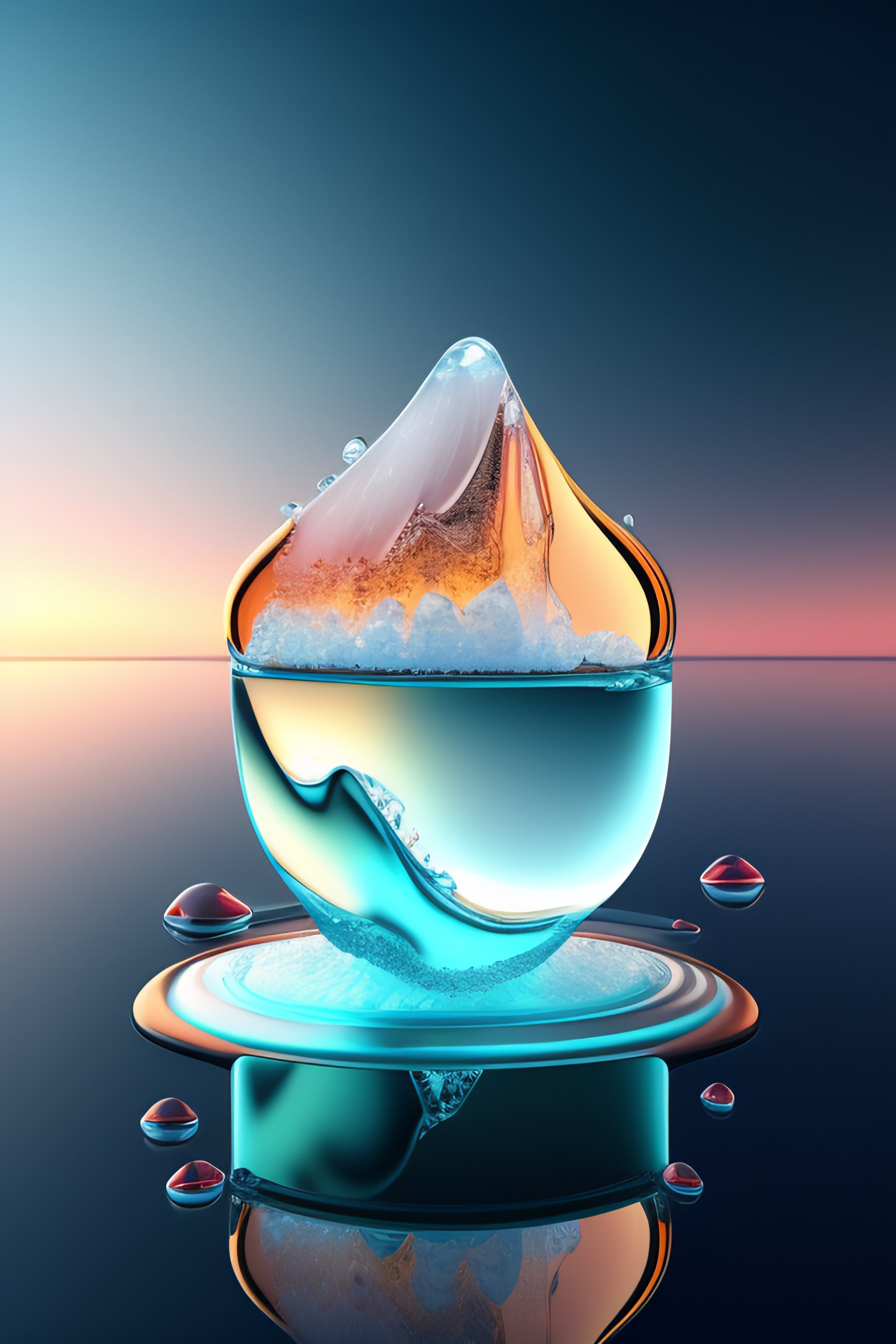 Lexica - Melting ice, hyper detailed, ultra-sharp, octane render, 8 k ...