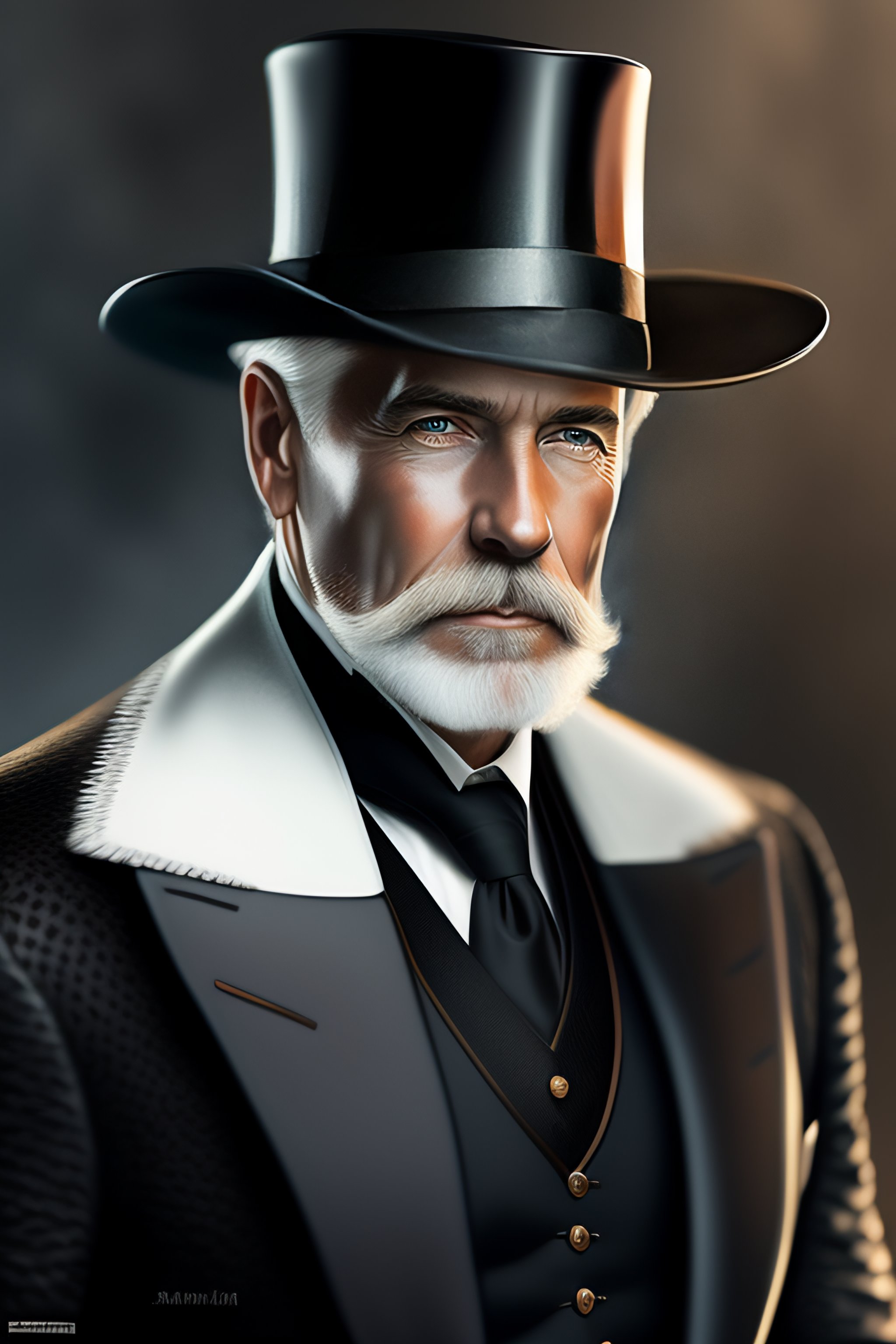 Lexica - British 65 years old man from american 1890s, white hair and ...