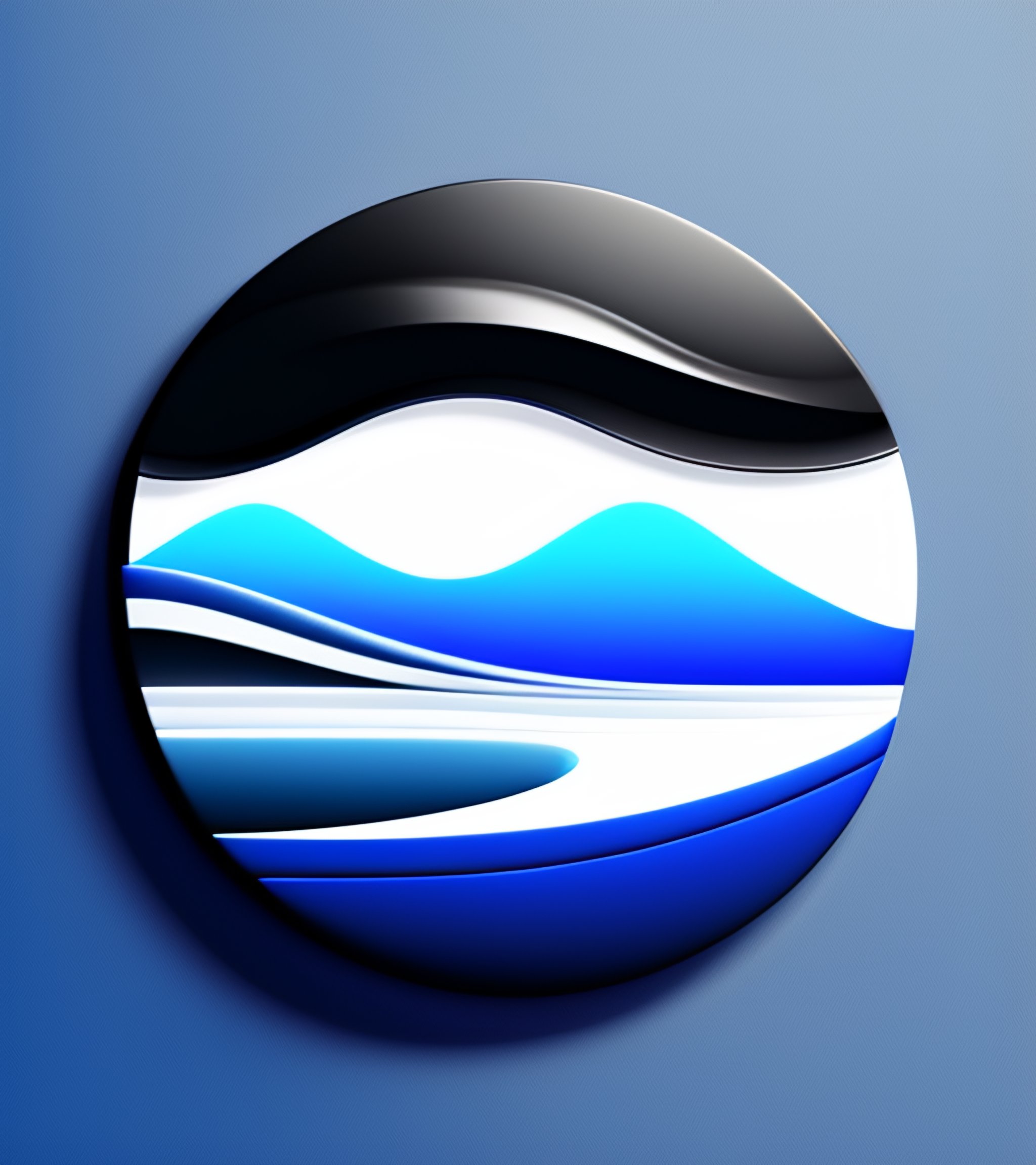 Lexica - Flat vector design, minimal, simple bold logo in blue, black ...