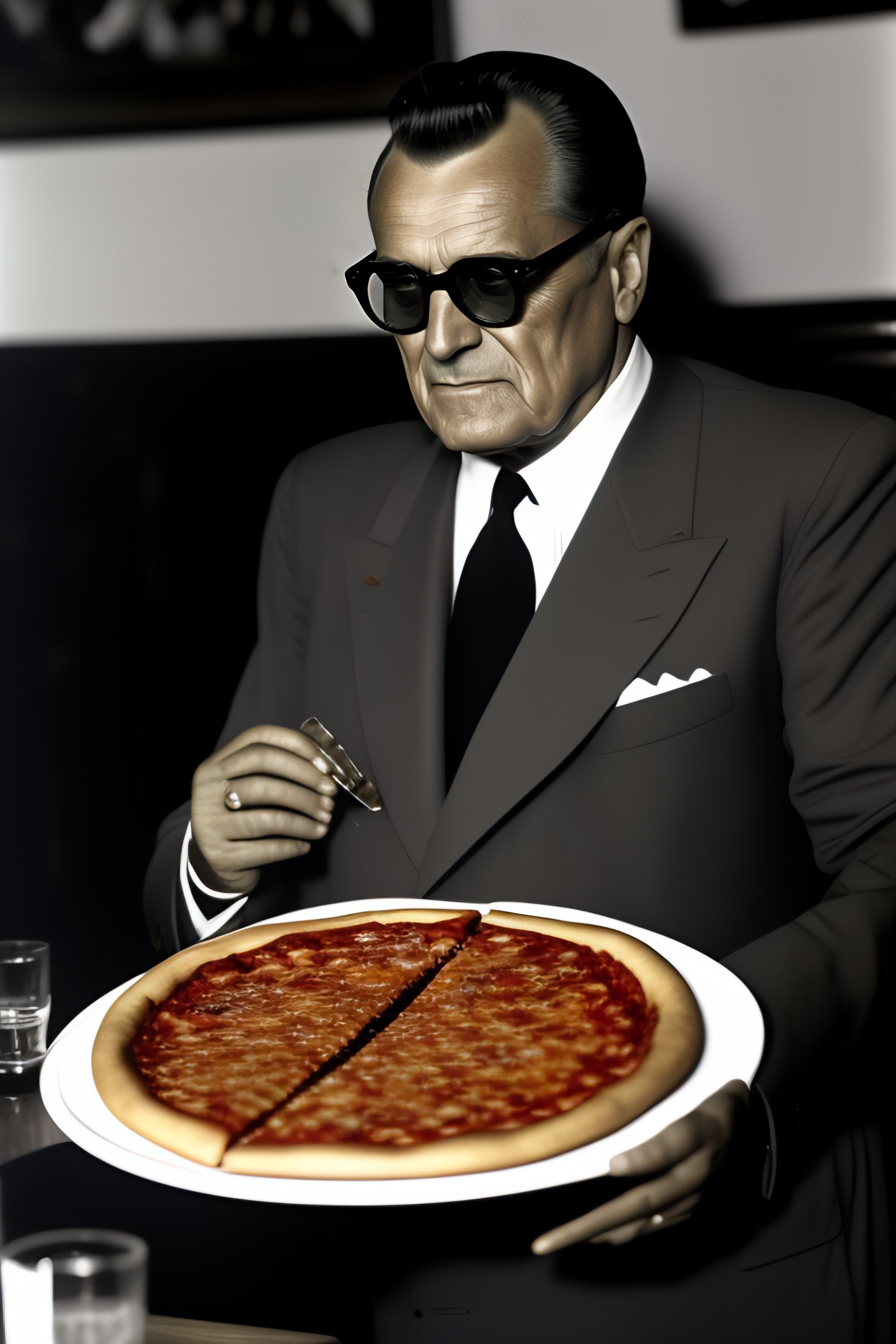 Lexica - Old Josip Broz Tito eating pizza