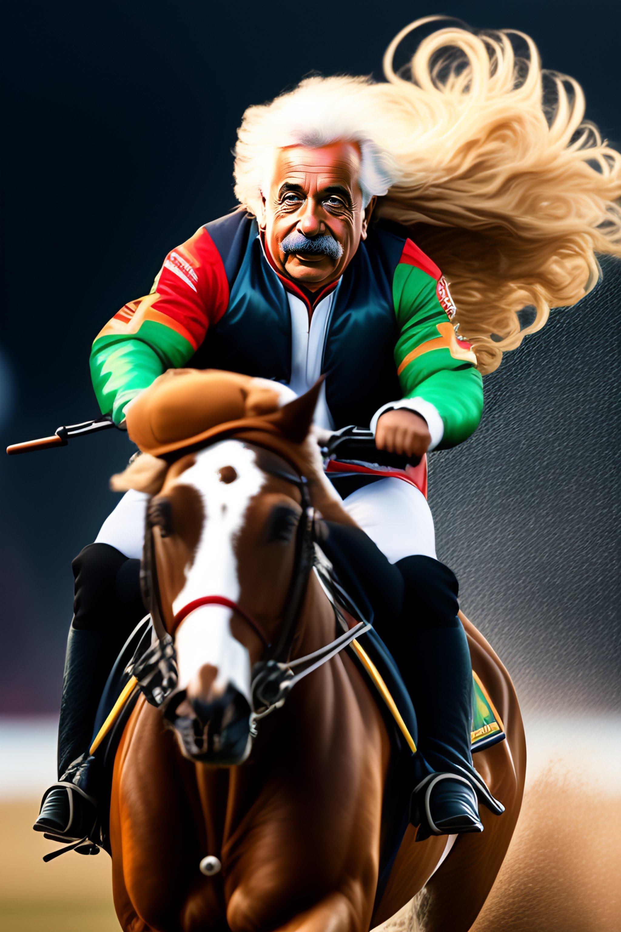 Lexica - Einstein riding