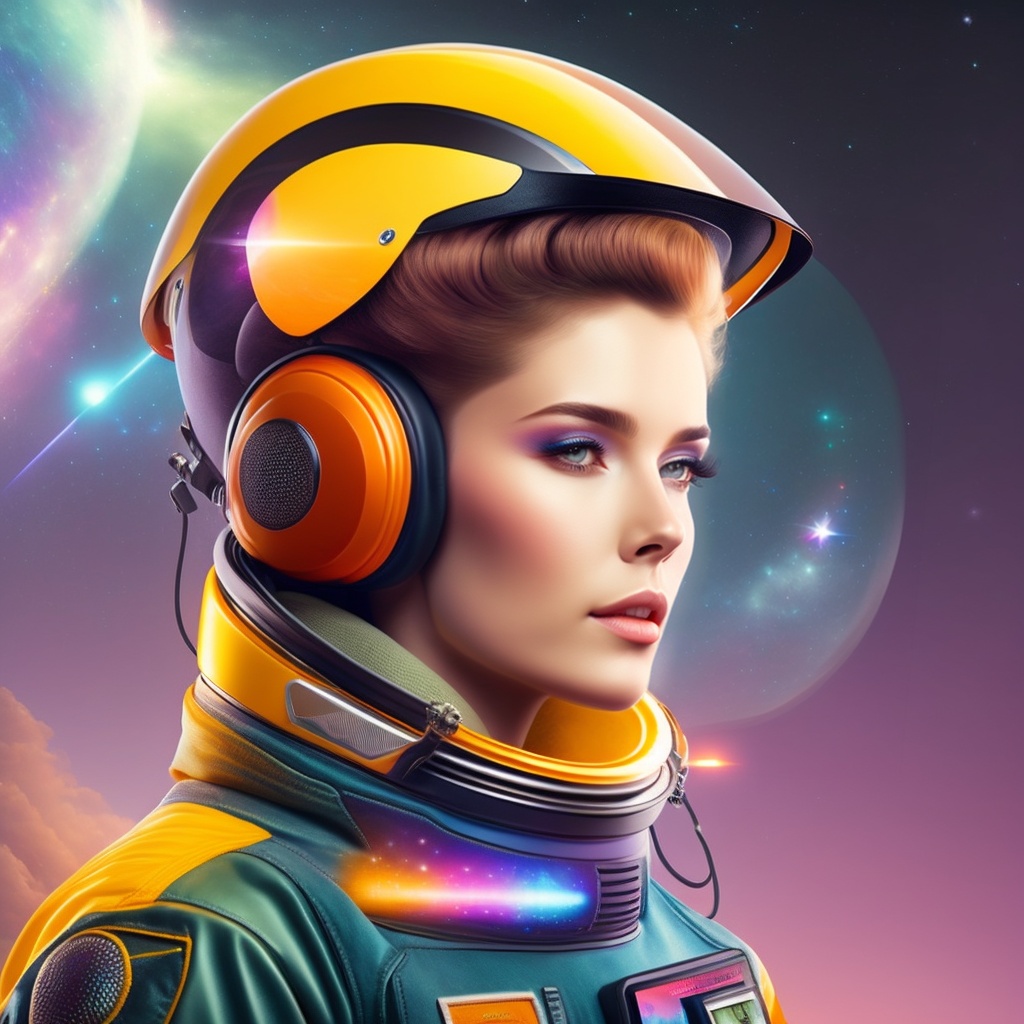 Lexica - Album cover, space, walkman