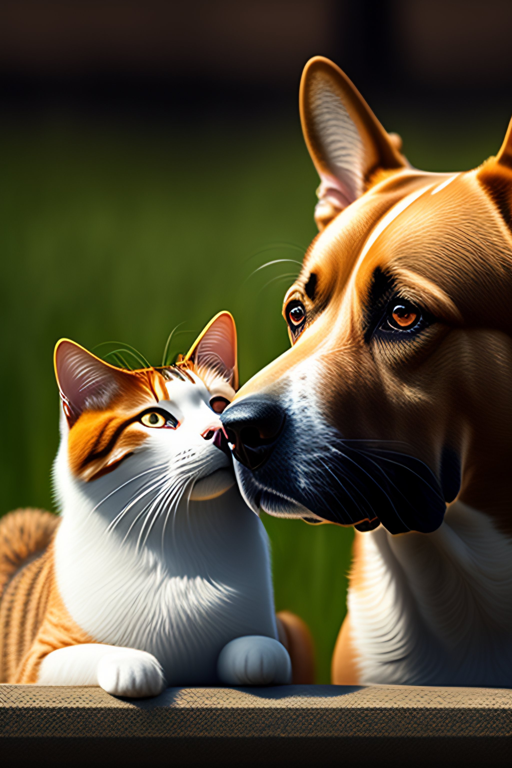 Cat And Dog Love Wallpaper