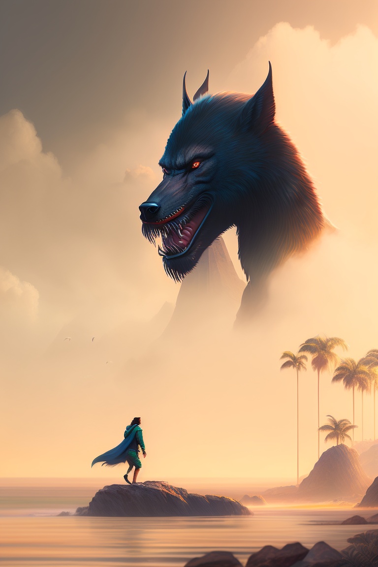 Lexica - A Brazilian Werewolf moster walking through the Rio de Janeiro ...