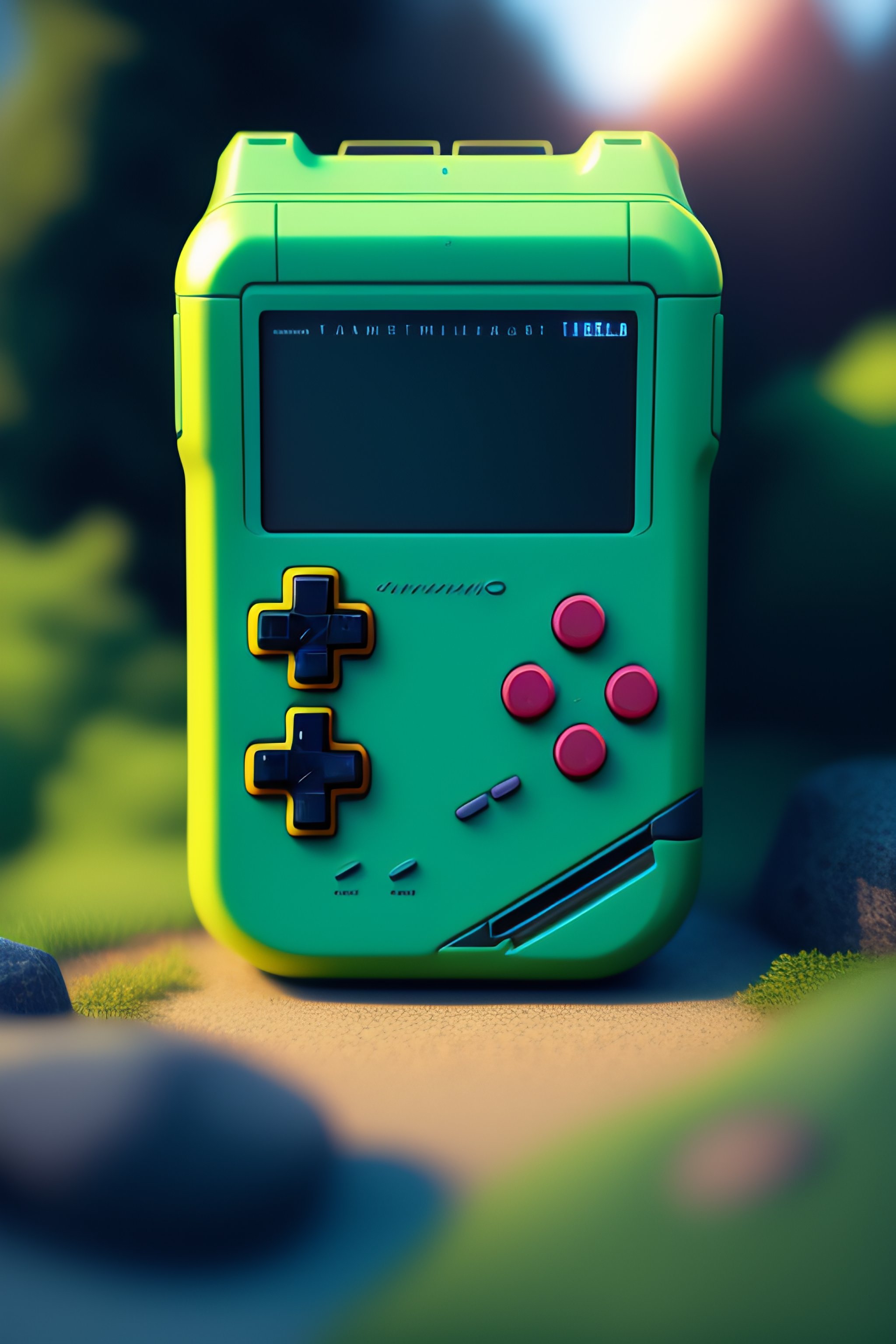 Lexica - A realistic image of an anthropomorphic gameboy, BMO adventure ...