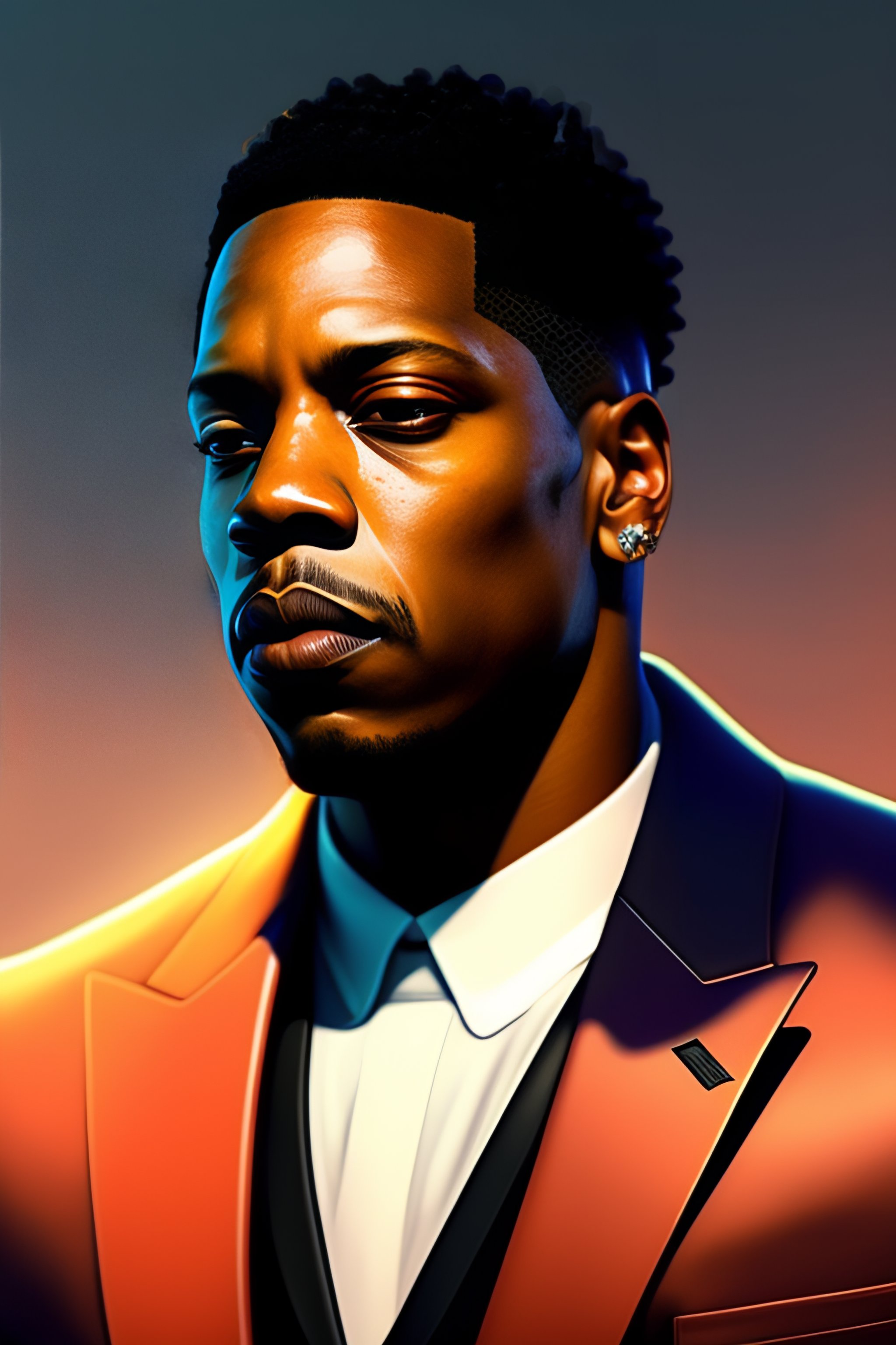 Lexica - Pixel art of Jay-Z, Basquiat hairstyle, looking content, calm ...