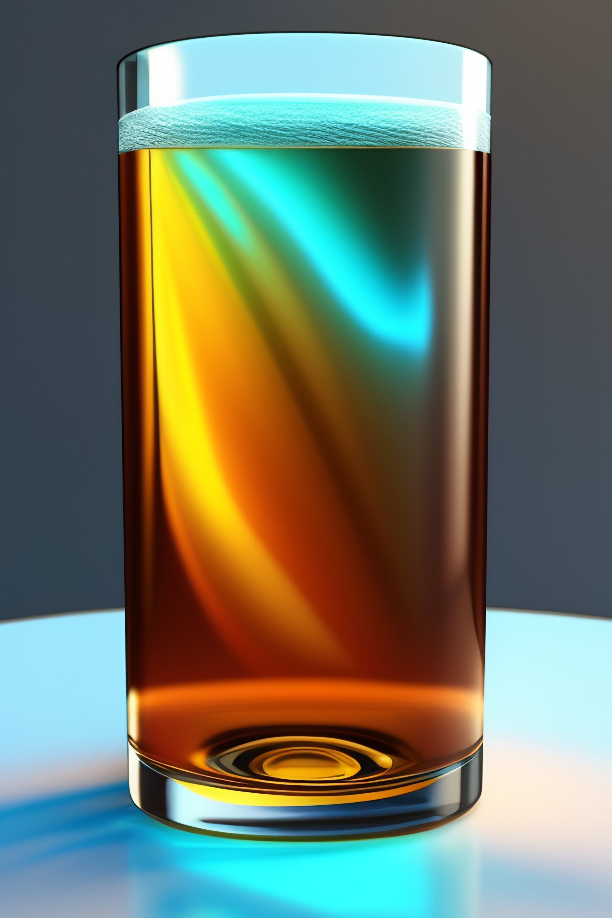 Lexica - Azure glowing liquid, photorealistic