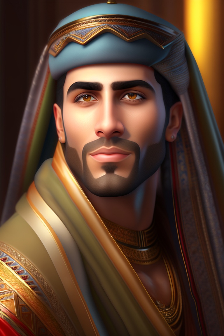 Lexica - Image of a arabic storyteller , realistic