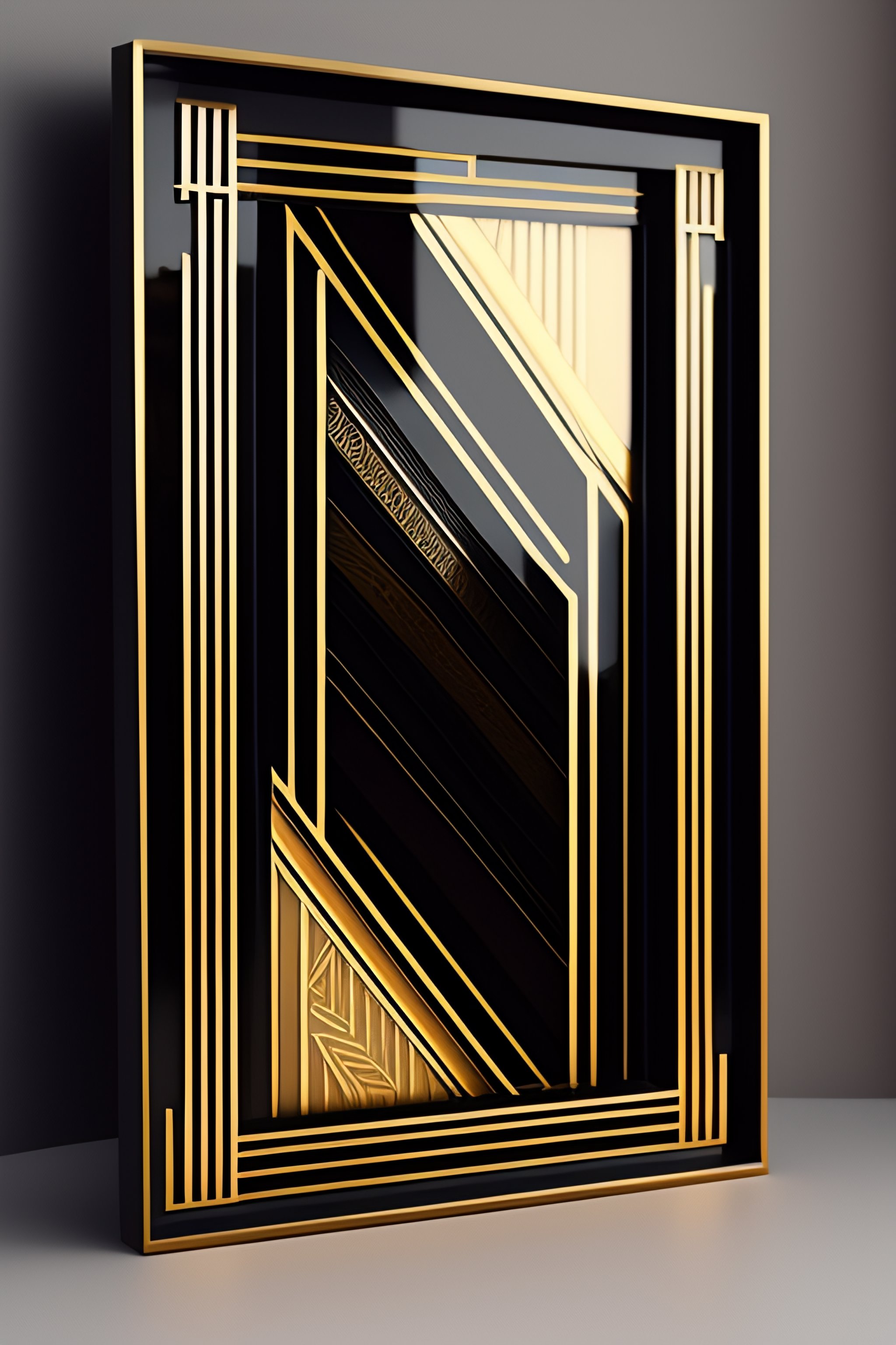 Lexica - Two color, art deco, symmetrical frame