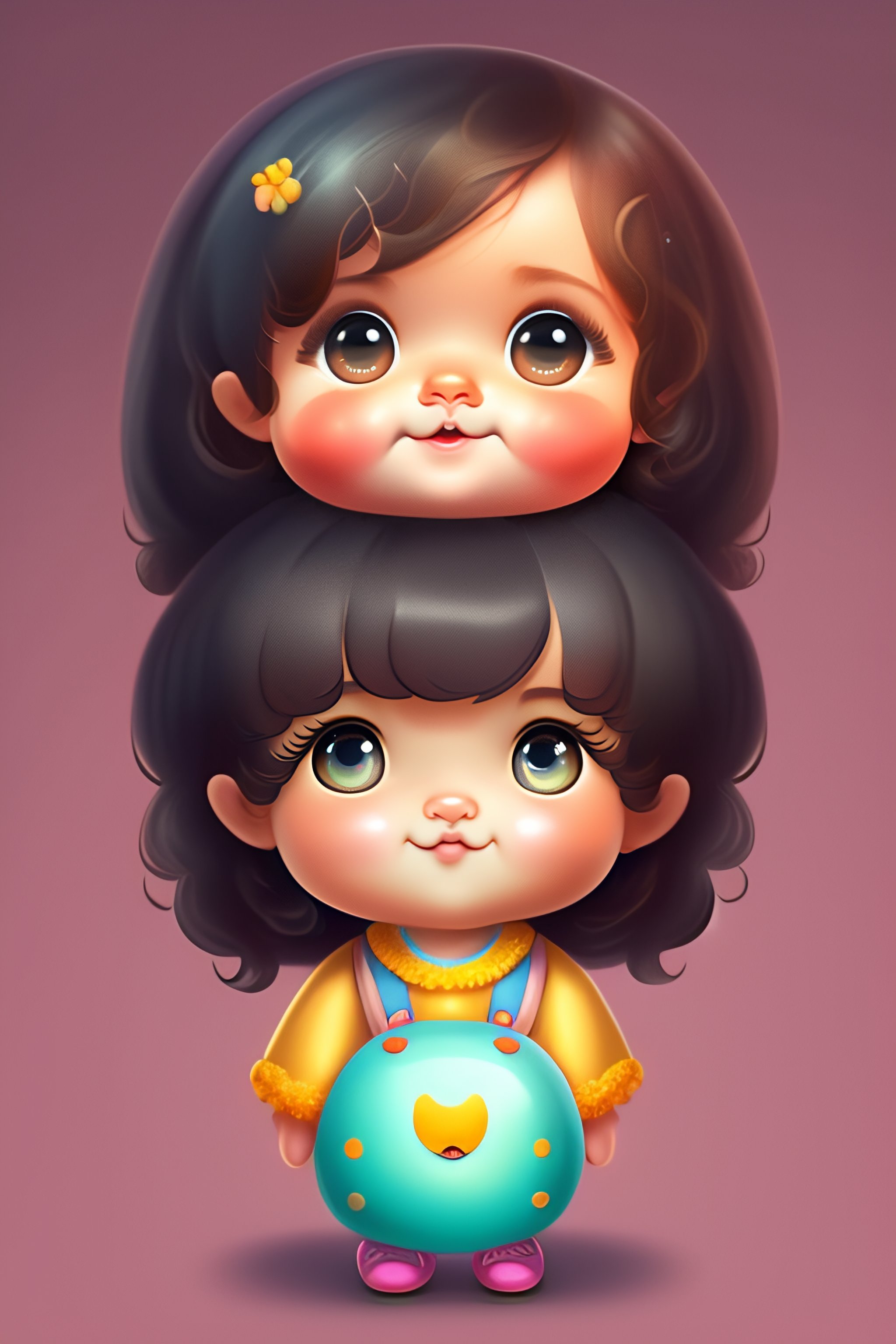 Lexica - Design me a small, cute, fluffy and charming fictional baby ...