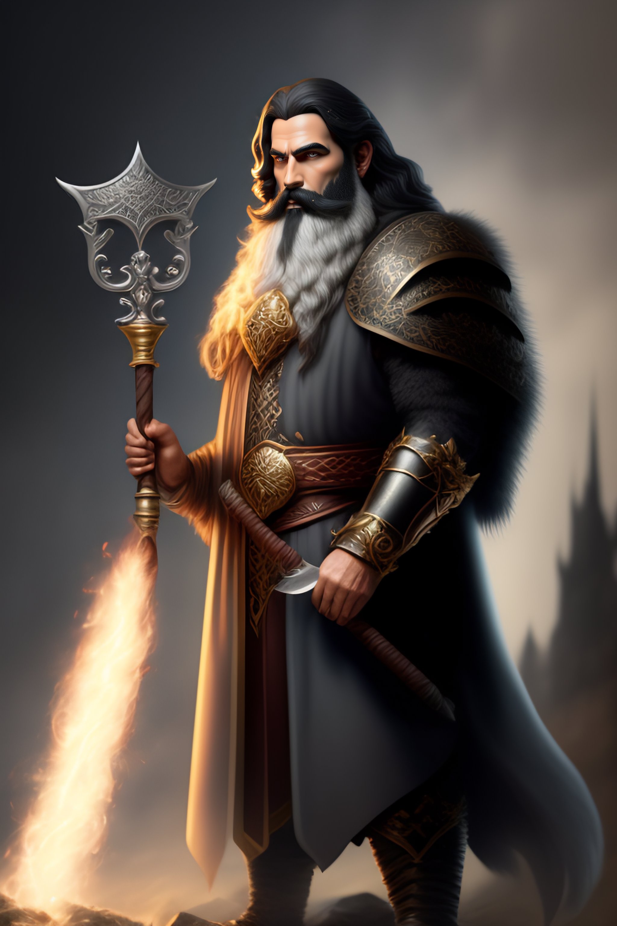 Lexica - A gray-colored dark lord with long beard and very small hands ...