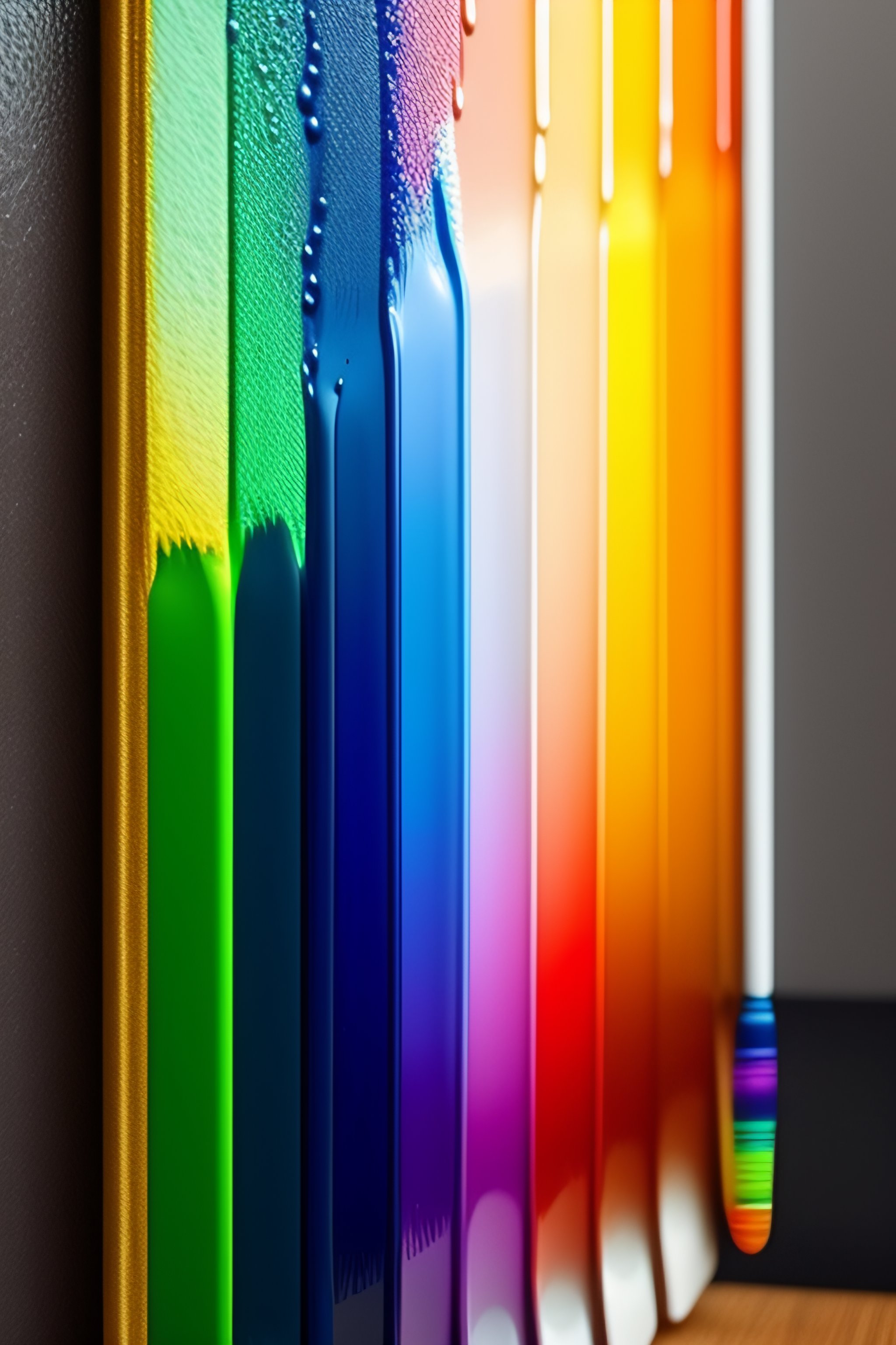 Lexica - A large trait of paint with the lgbt colors made by a large ...