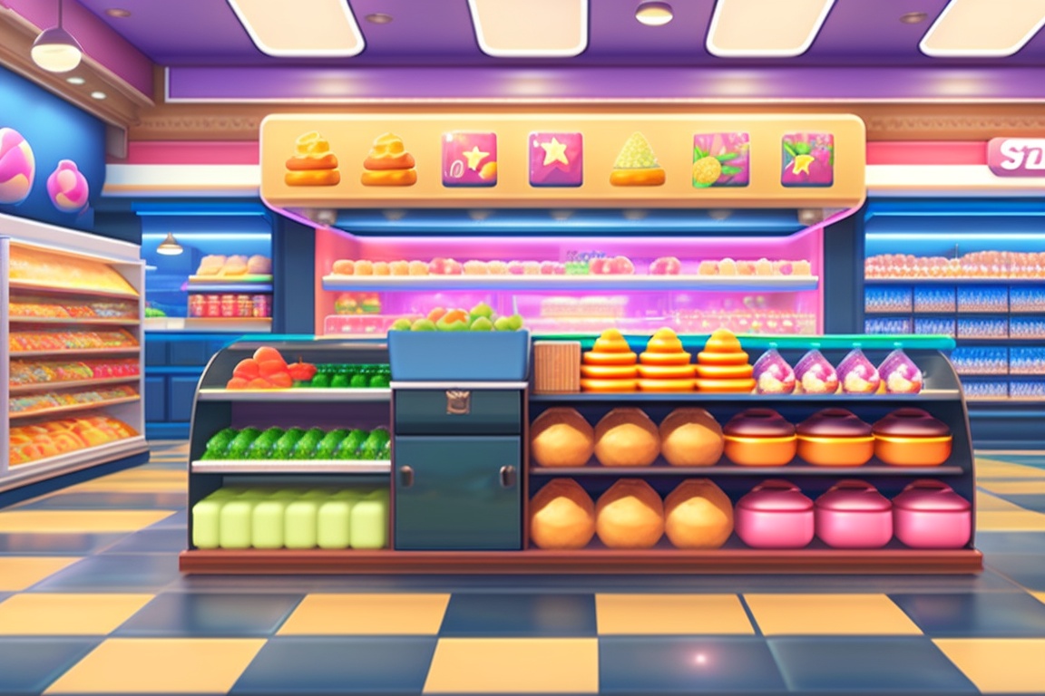 Lexica - 2D illustration, Kirby Star Allies, shops, clothes, floor ...