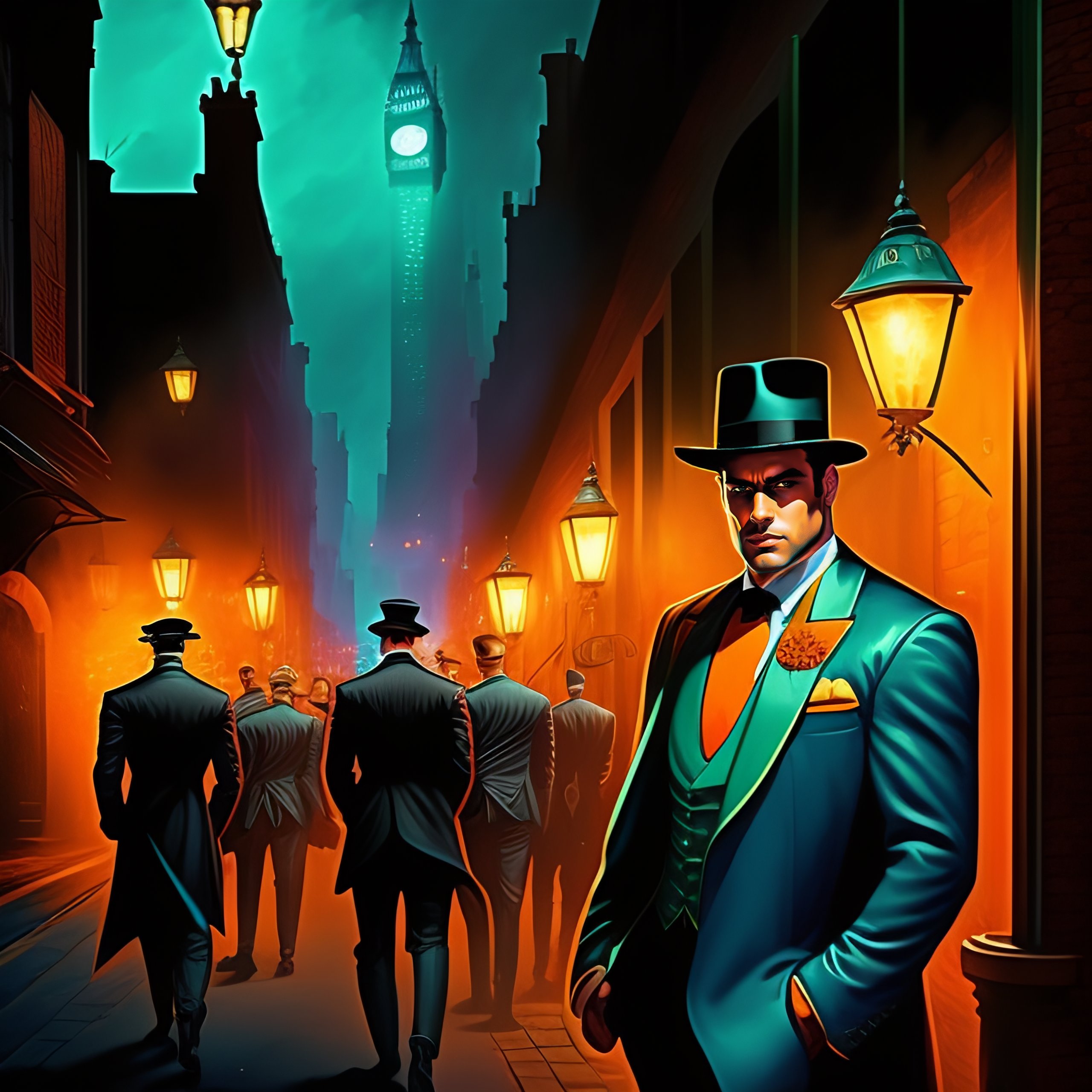 Lexica - Batman inside a vintage alley in 1920s london,black batman ...