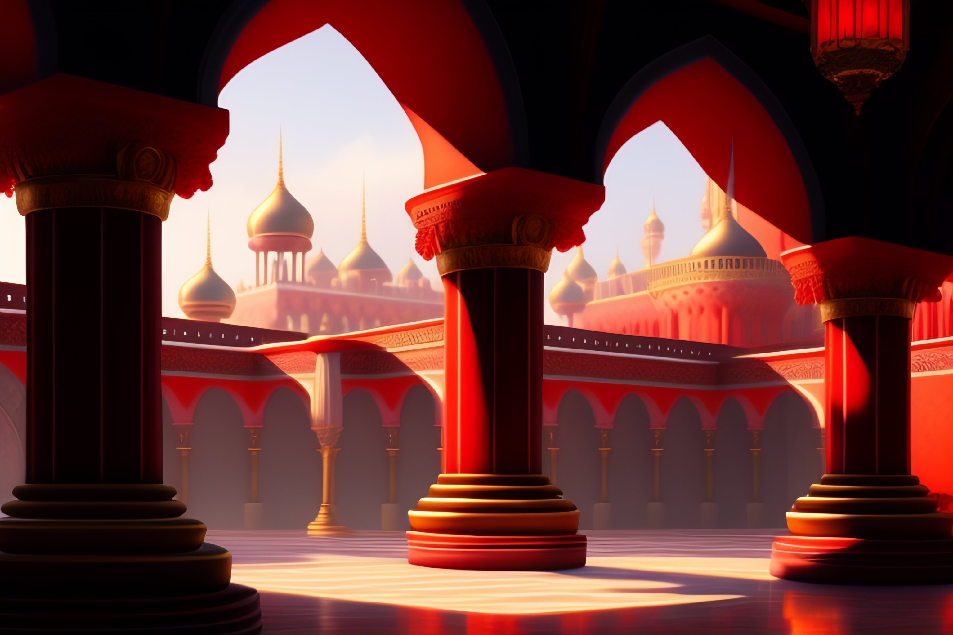 Lexica - Interior, castle, objects, columns, islam, architecture ...