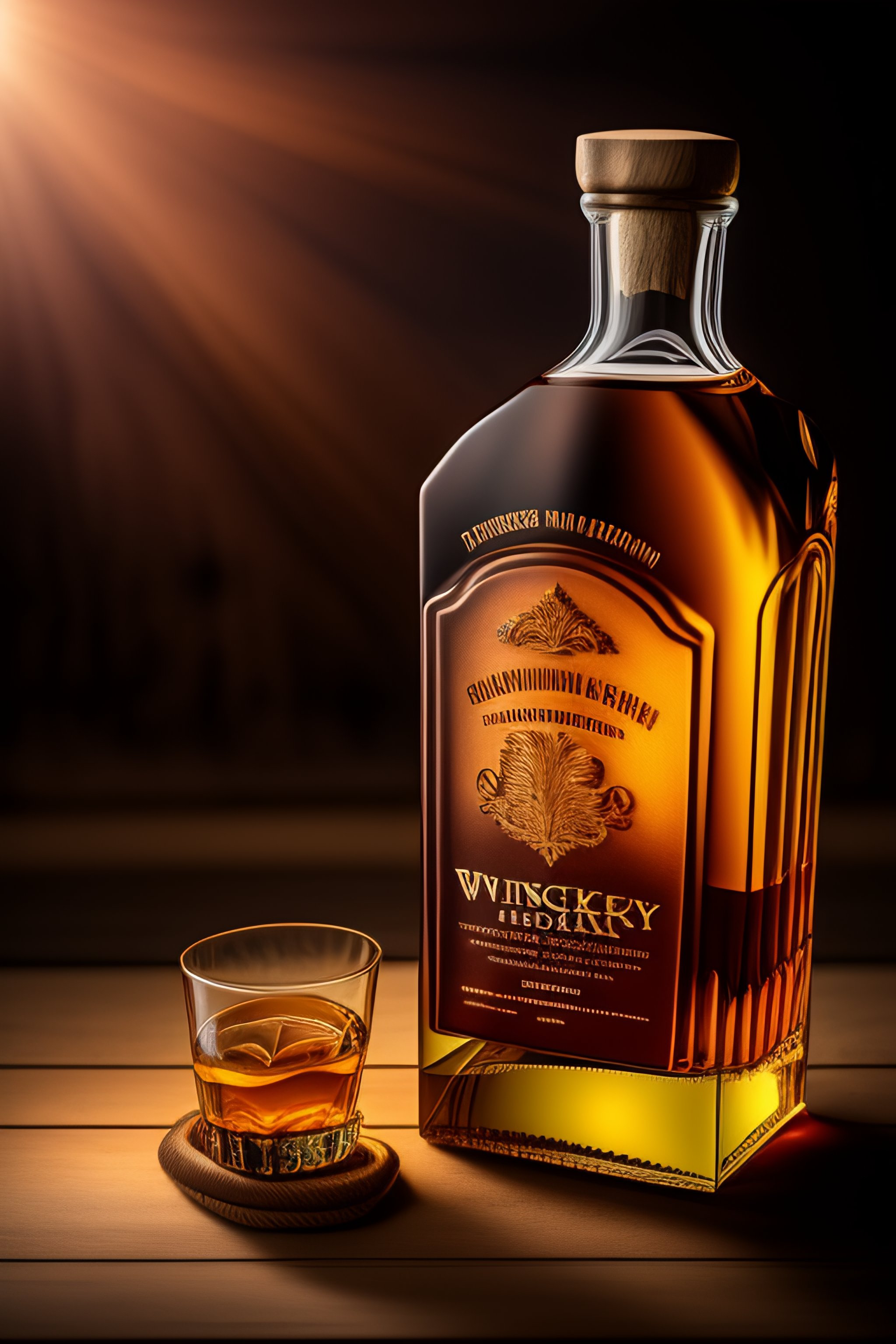 Lexica - Whiskey bottle, professional photography, product photography