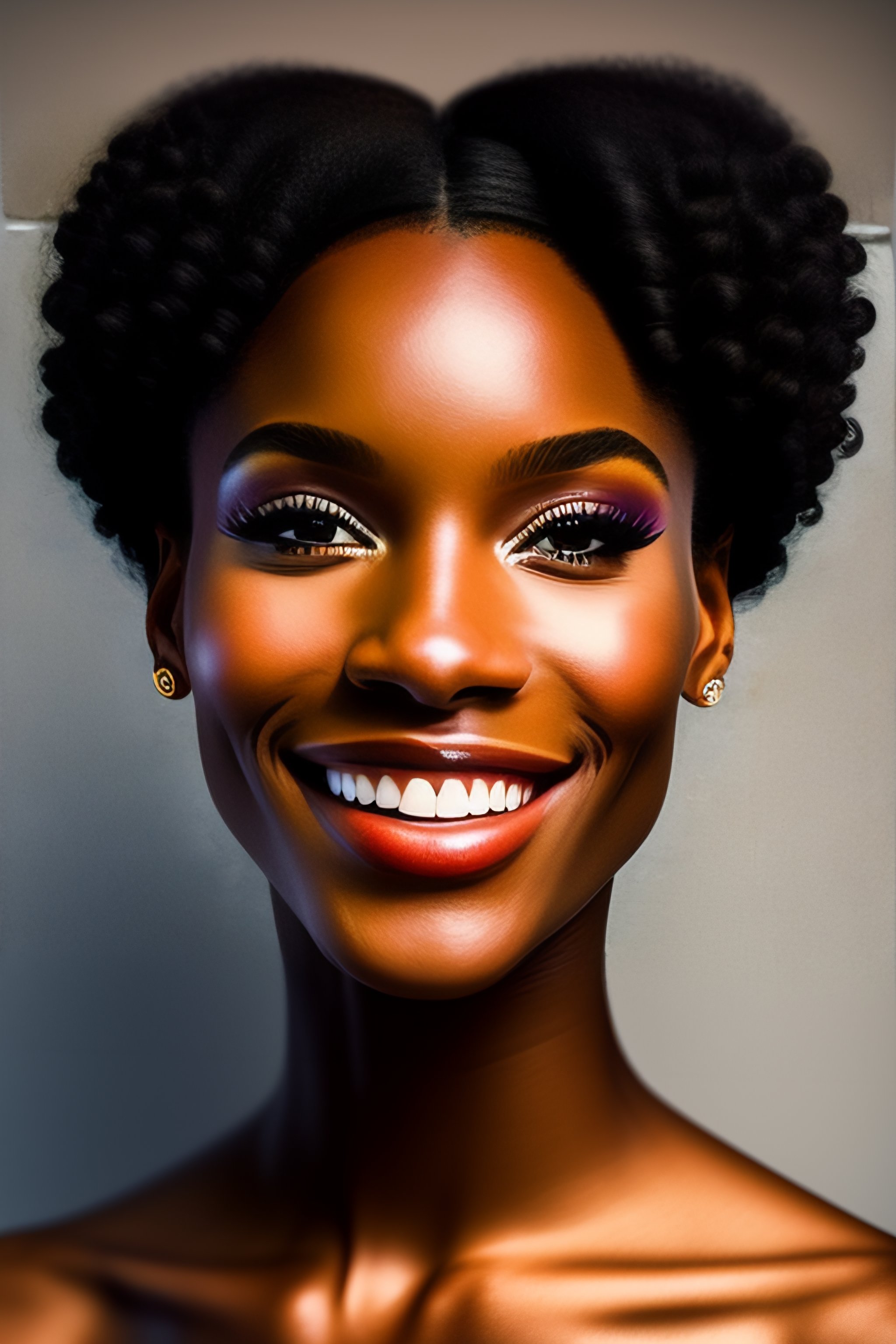 Lexica - Portrait of a uniquely pretty 20 year old black girl ...