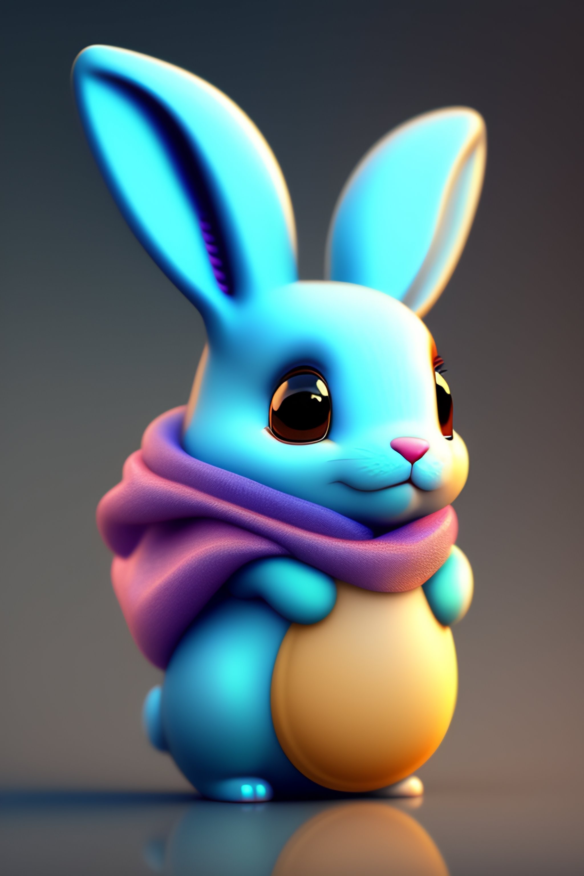 Lexica - Cute and adorable cartoon rabbit baby, fantasy, dreamlike ...
