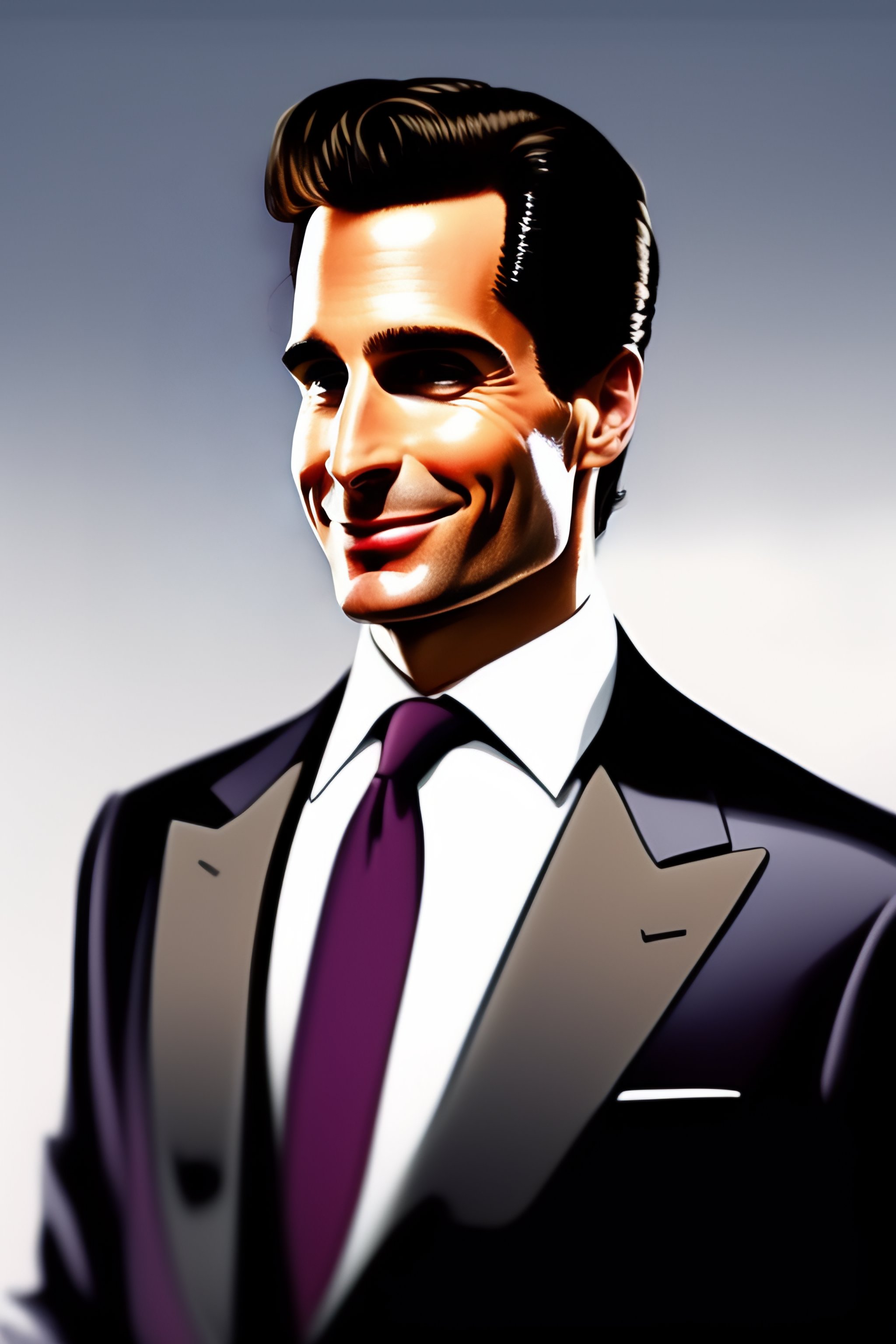 Lexica - Patrick bateman, cartoon, simple, cute