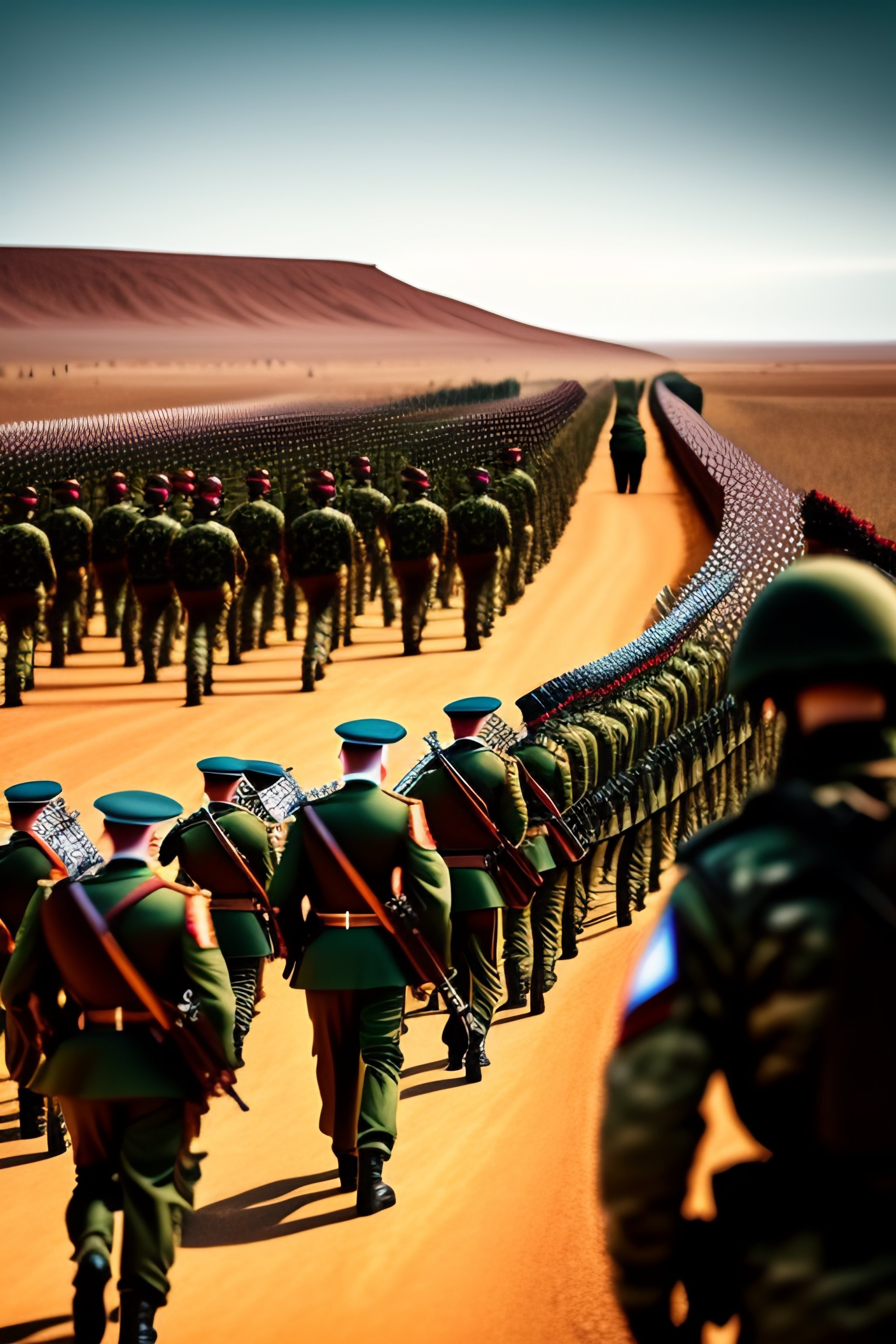 Lexica - Soldiers marching side view