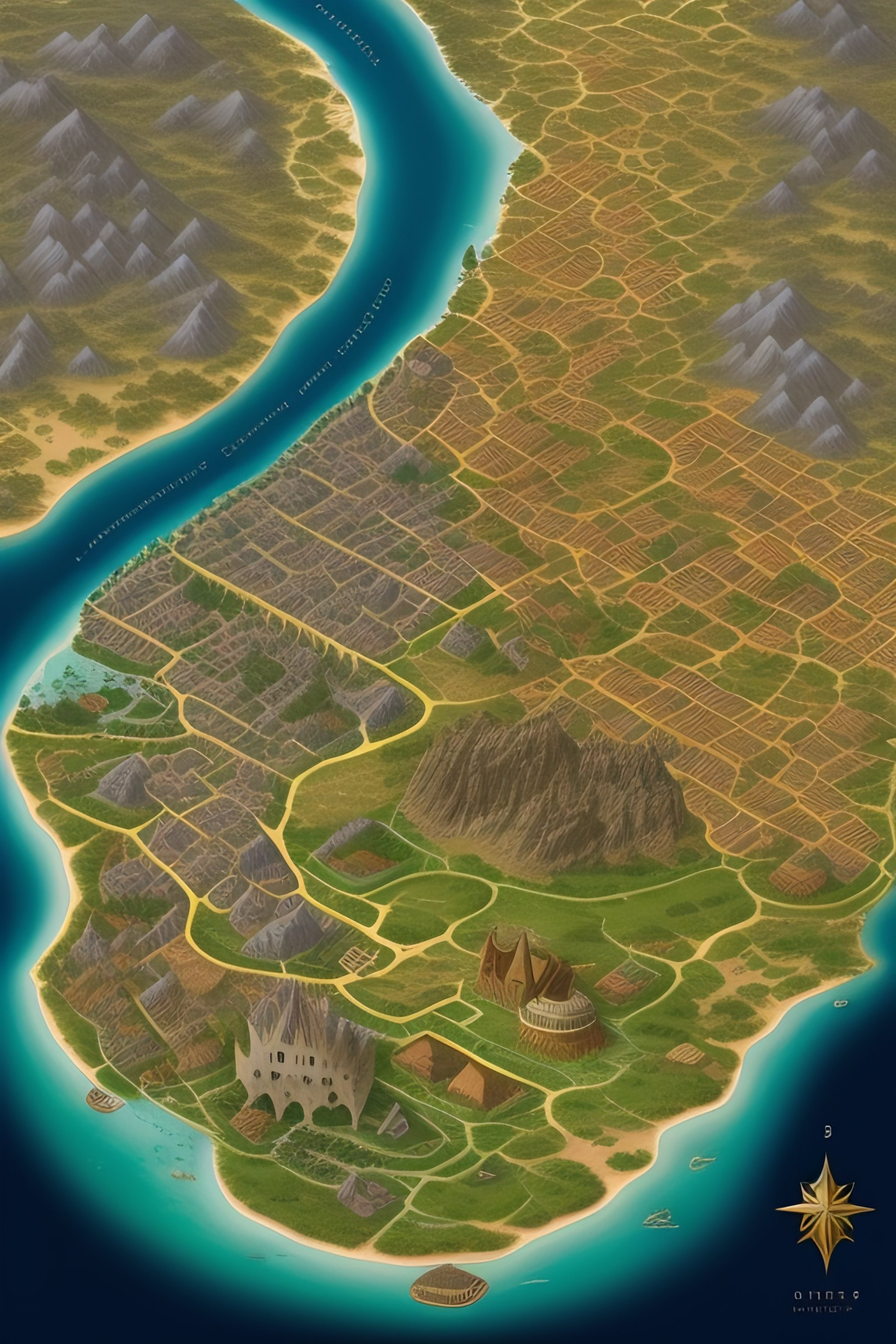 Lexica - Cartographer map, country , tabletop map, cities, towns, caves ...