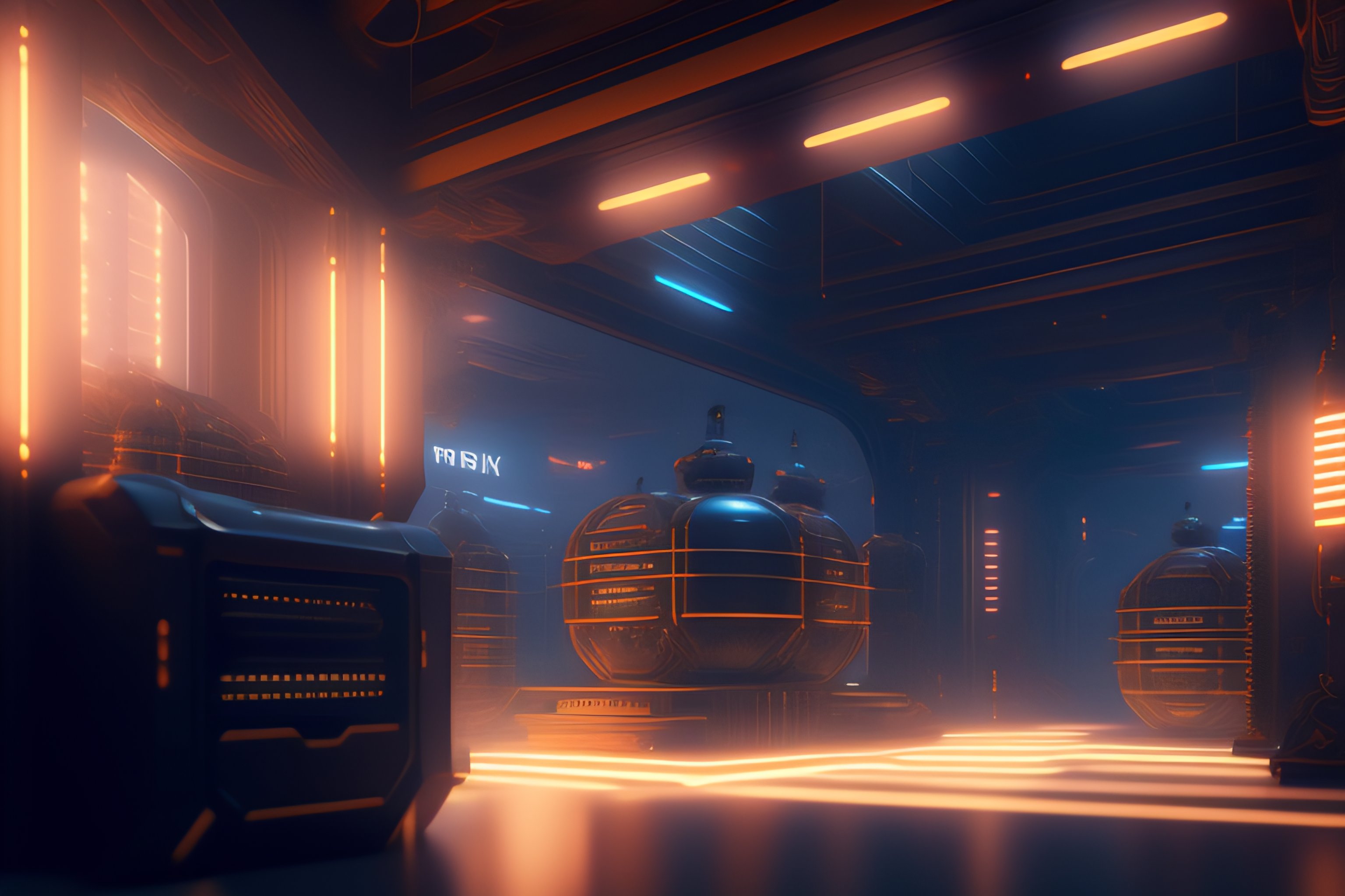 Lexica - Mechanized room, cyberpunk, intricate details, vray render ...