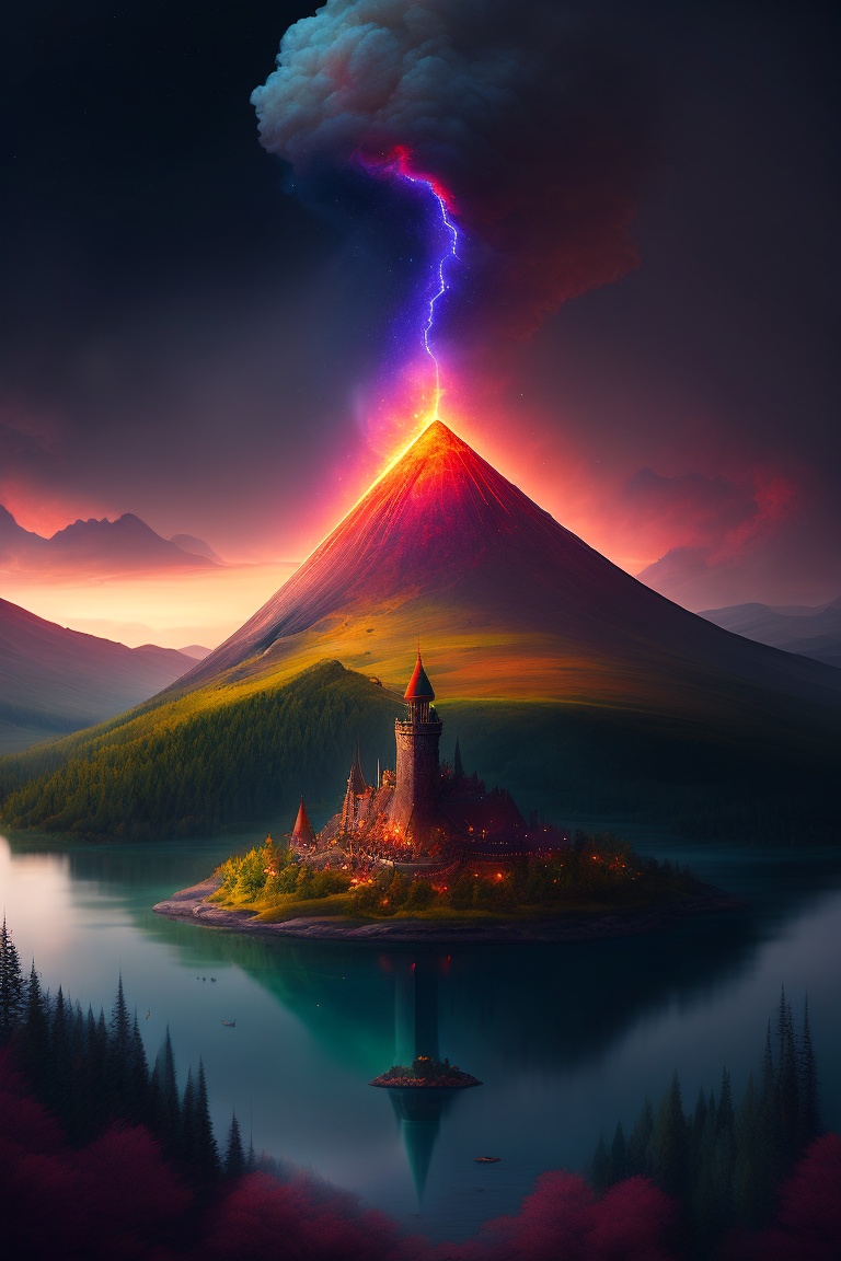 Lexica - A medieval kingdom, inside a volcano, surrounded by a dense forest