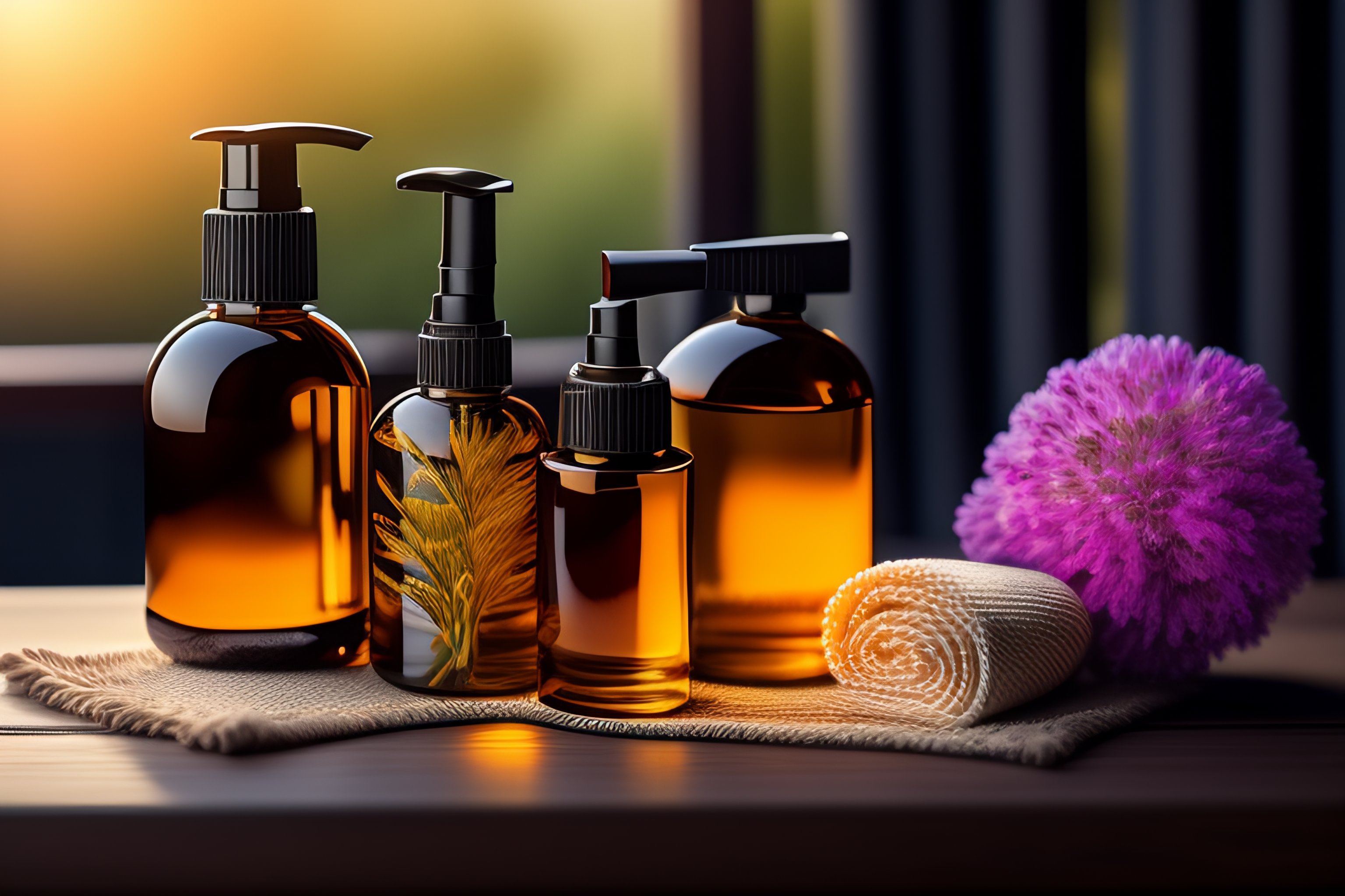 Lexica - Professional product photo of aromatherapy products, intricate ...