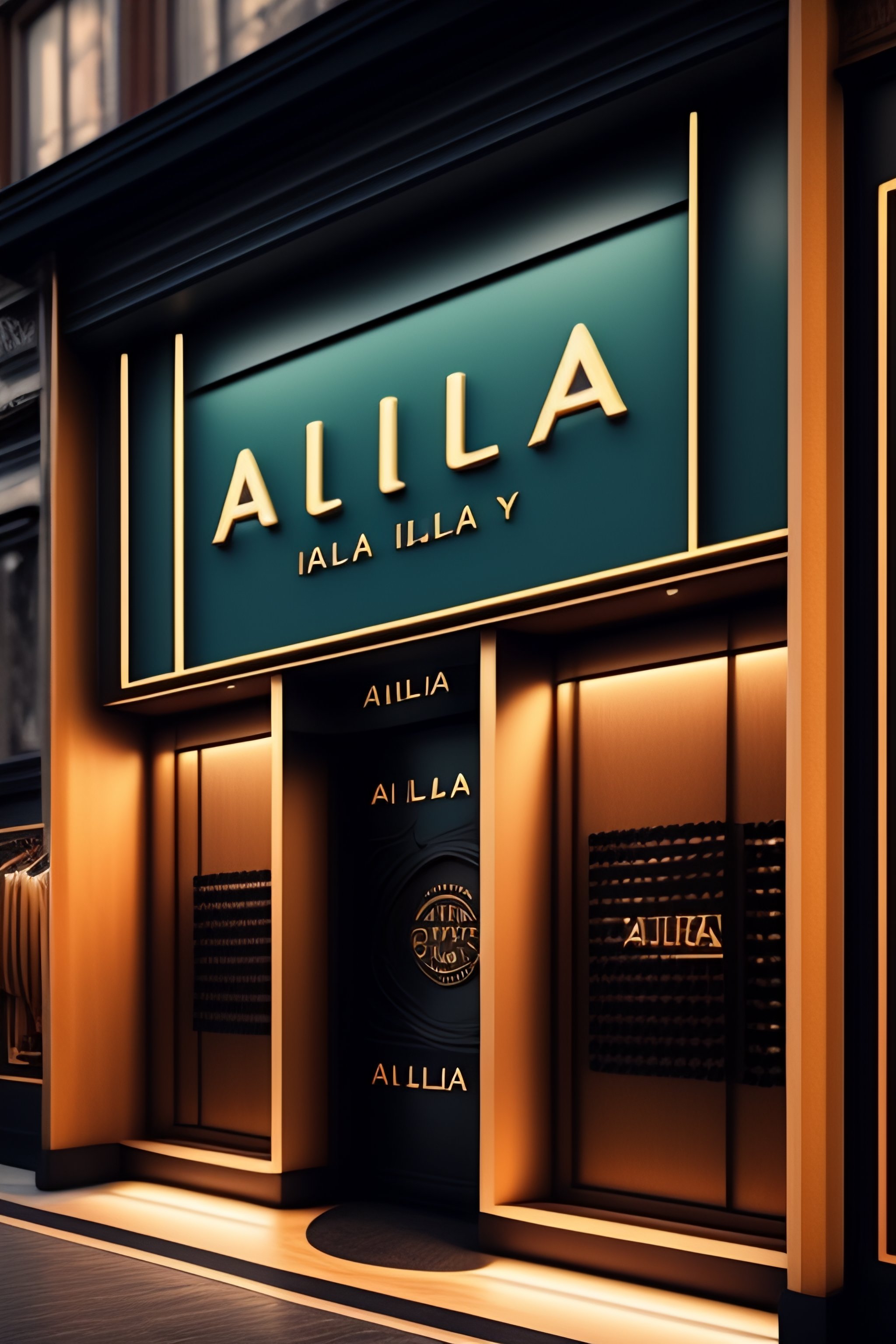 Lexica - Clothing store logo with the name AILA