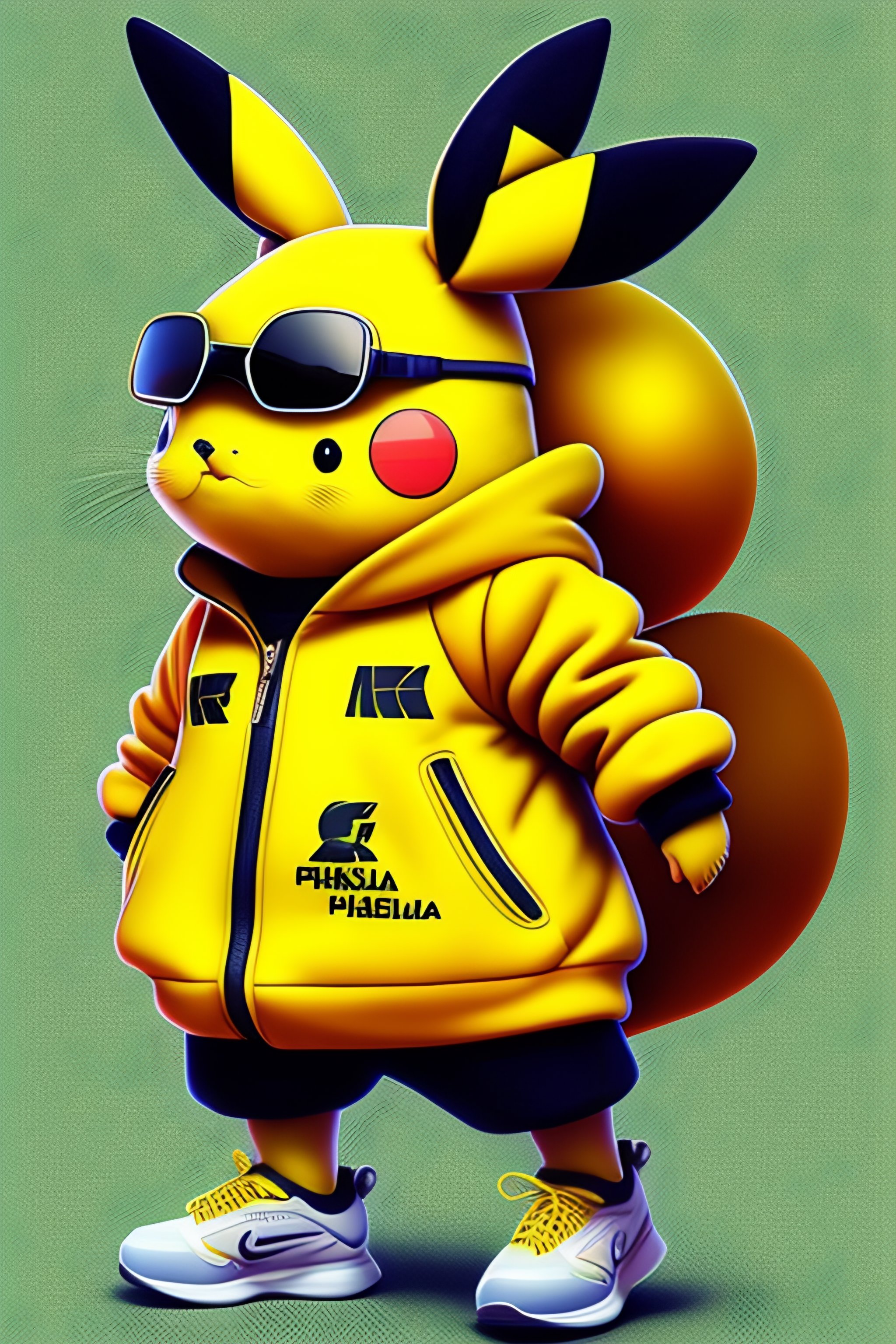 Lexica - Cute stylish Pikachu dressed in stylish futuristic sportswear ...