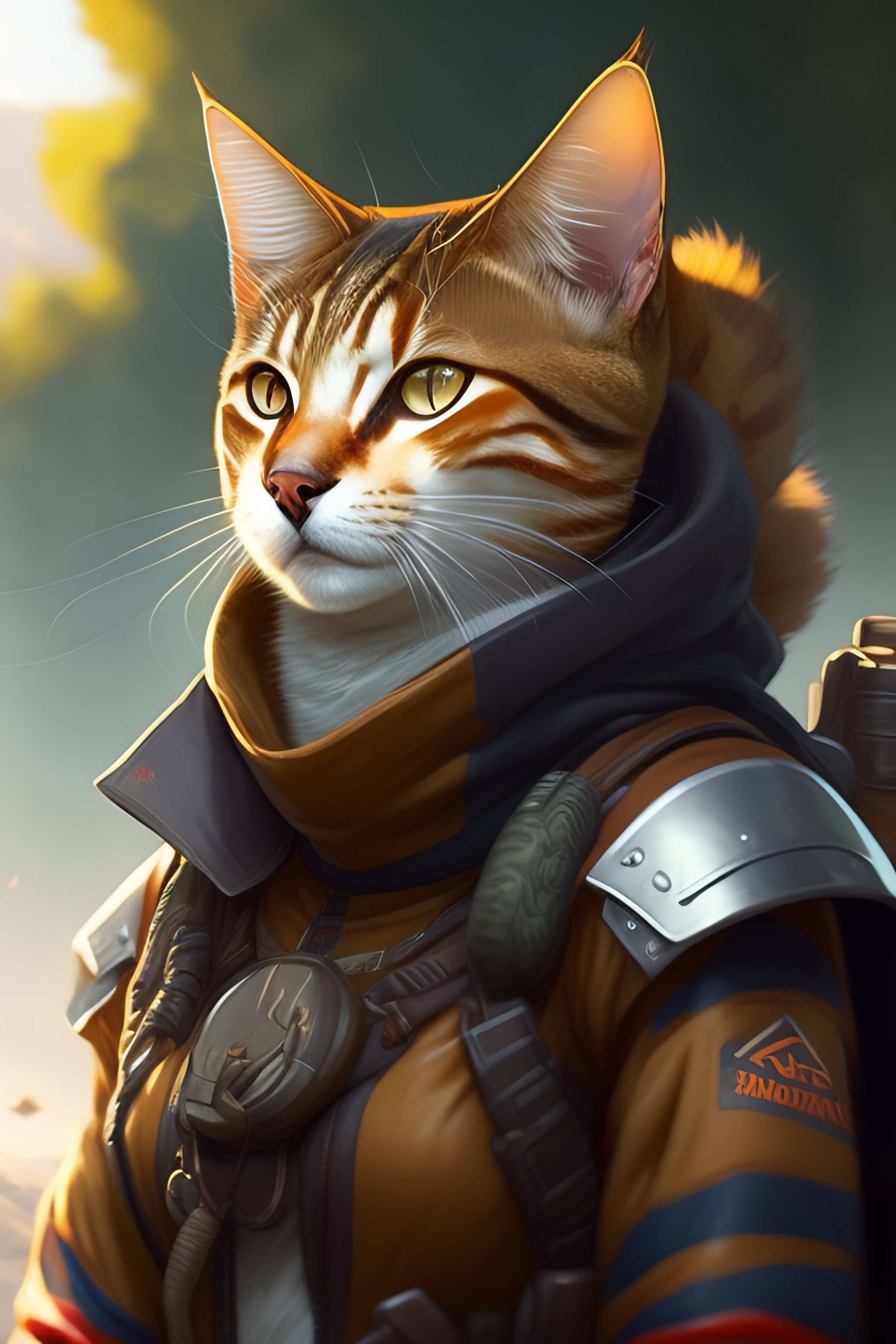 Lexica - A Tabby Cat in Apex Legends style, highly detailed, digital ...