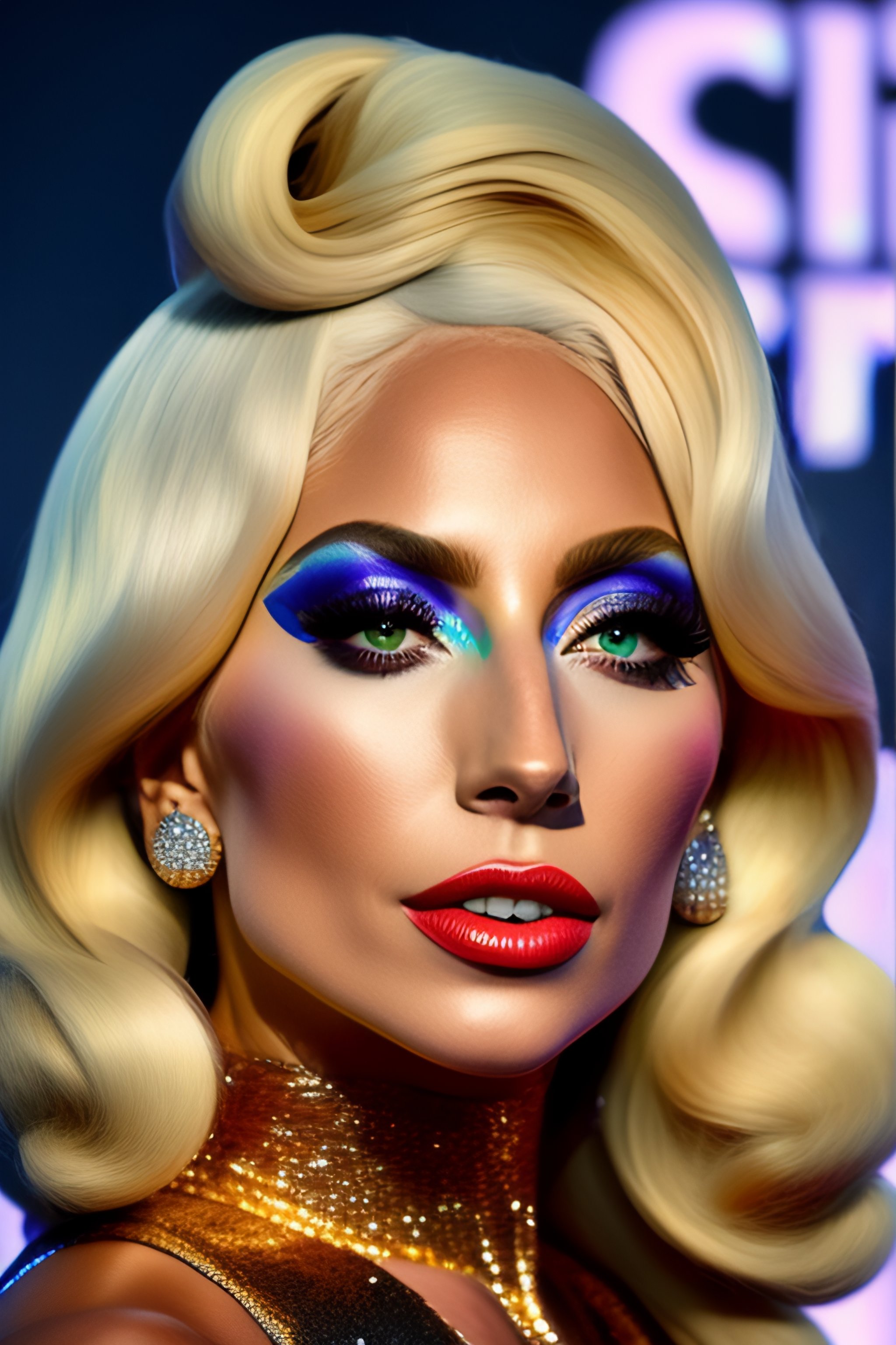 Lexica - Lady Gaga fake tan