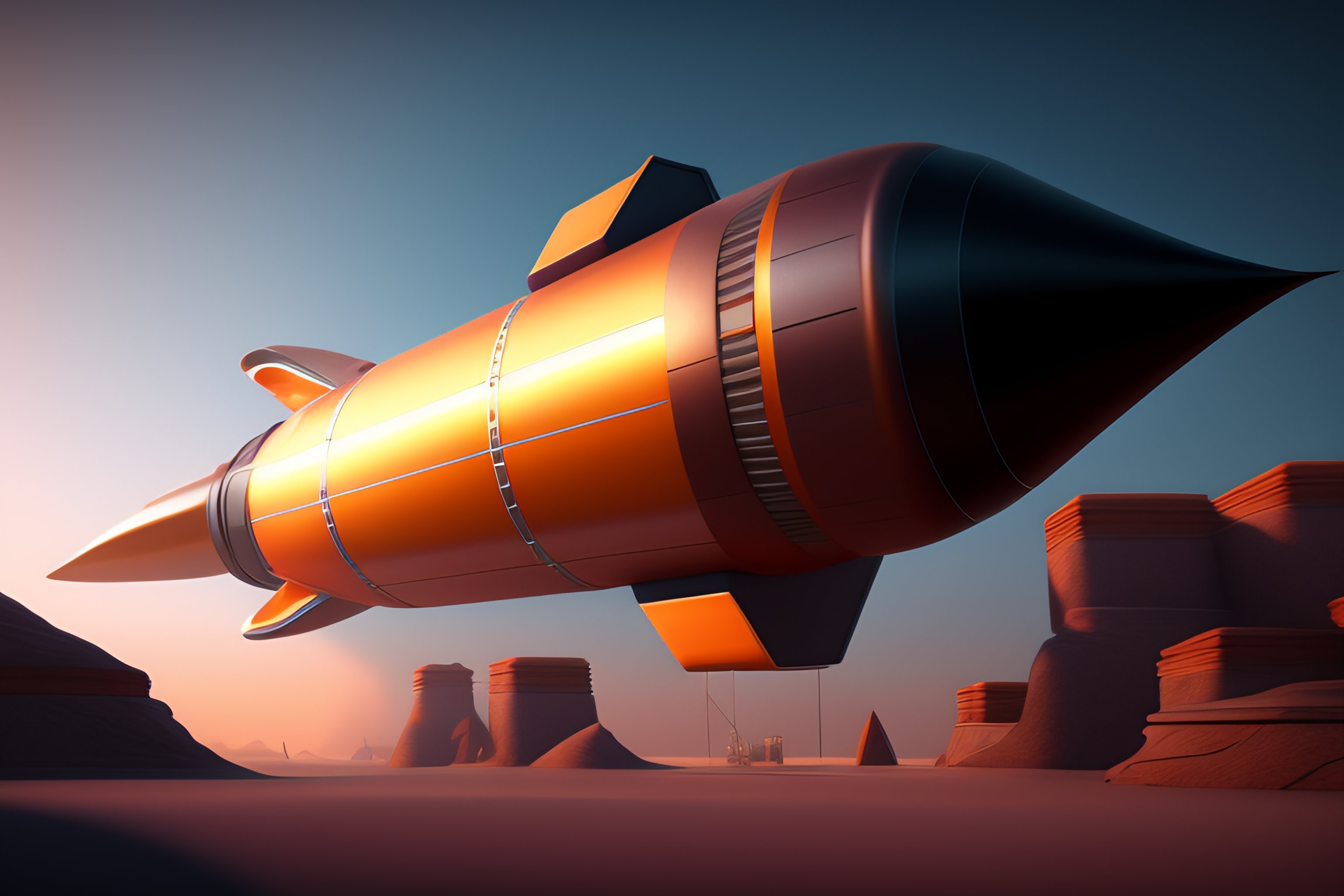 Lexica - A pixar style highly detailed matte painting of a rocket ...