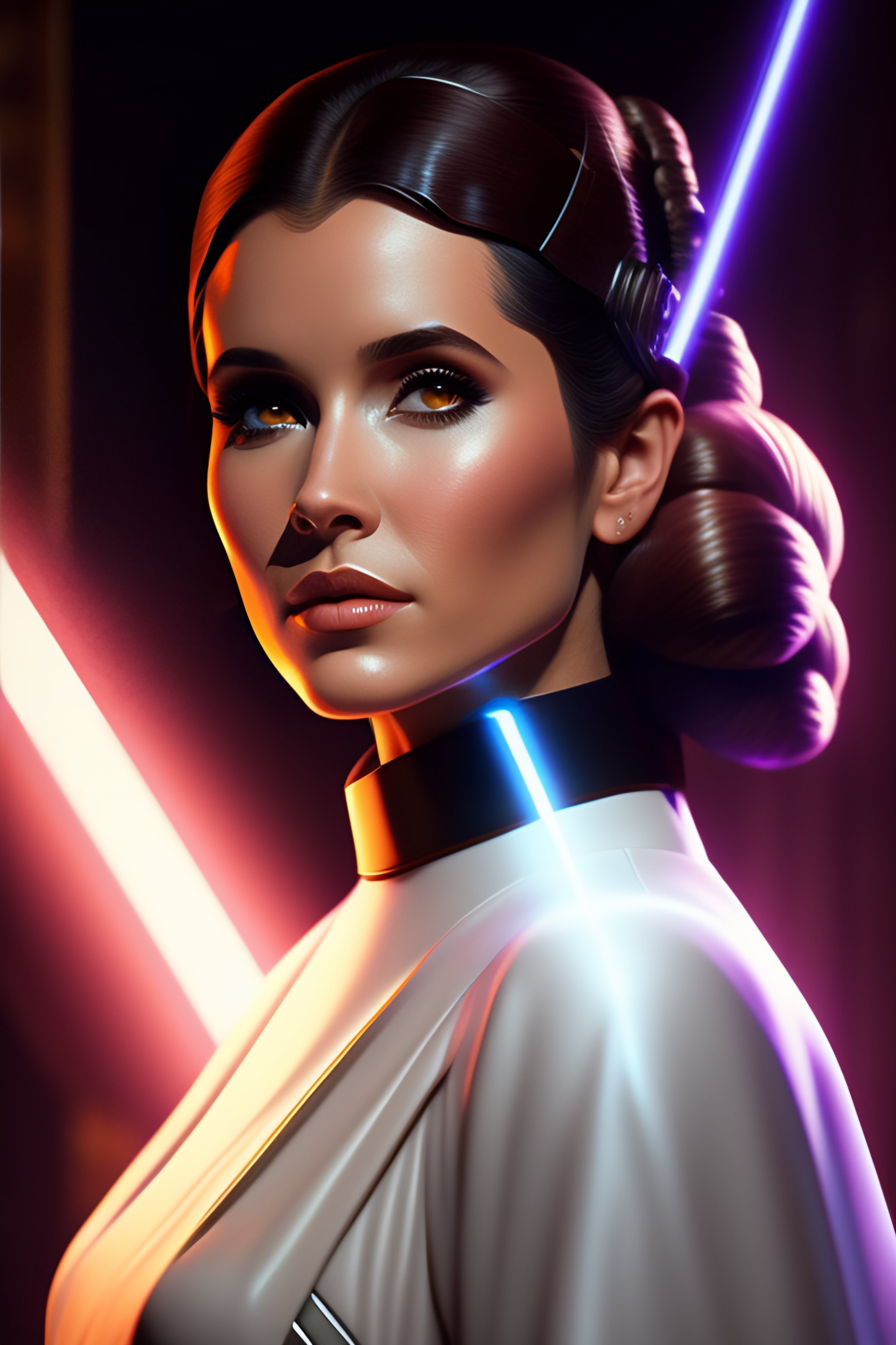 Lexica - Princess leia as young jedi woman, Star wars, by artgerm and ...