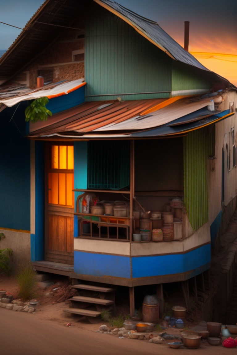 Lexica - Challenging living conditions, such as dilapidated houses ...