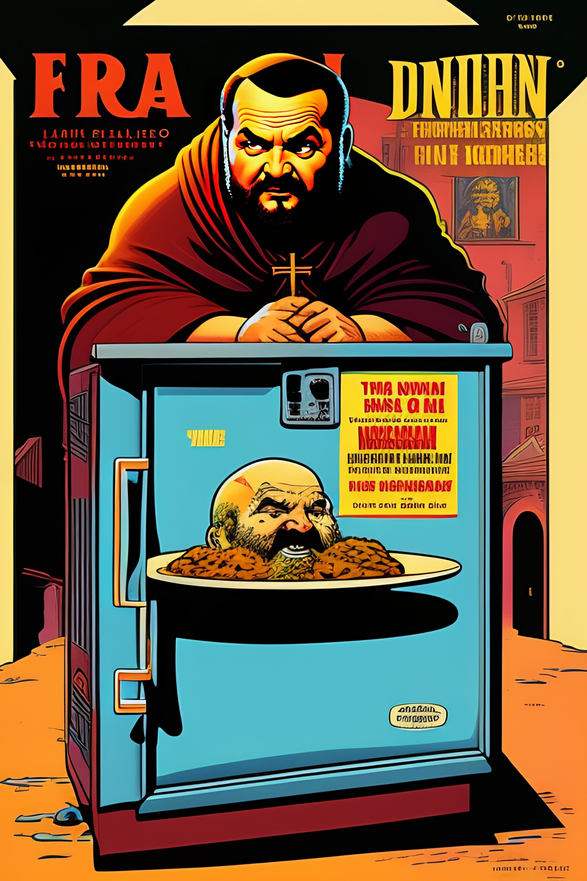 Lexica - ((square format)), comic cover illustration of dom deluise as ...