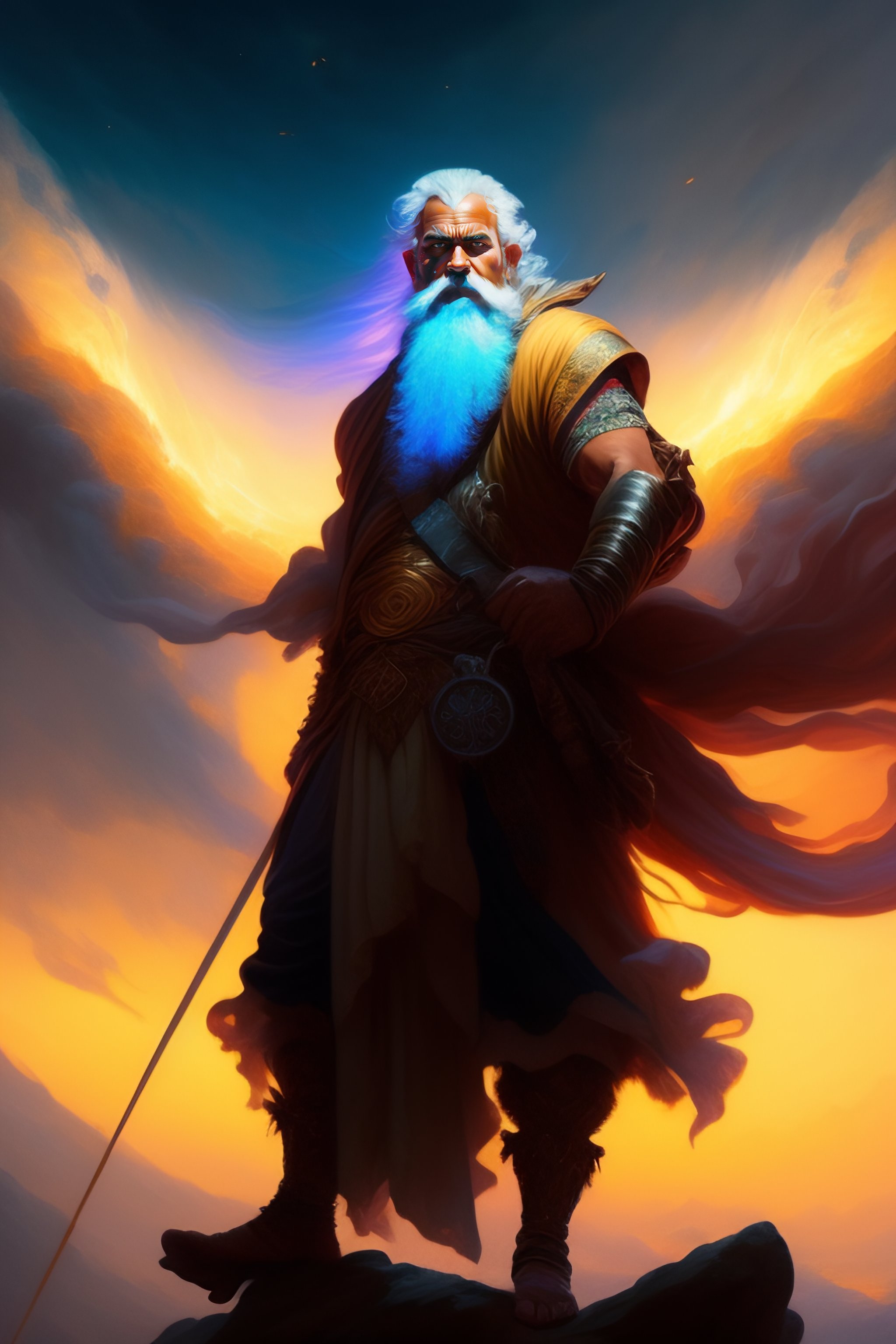 Lexica - Fearsome, angry bearded Old Testament god with tornado from ...