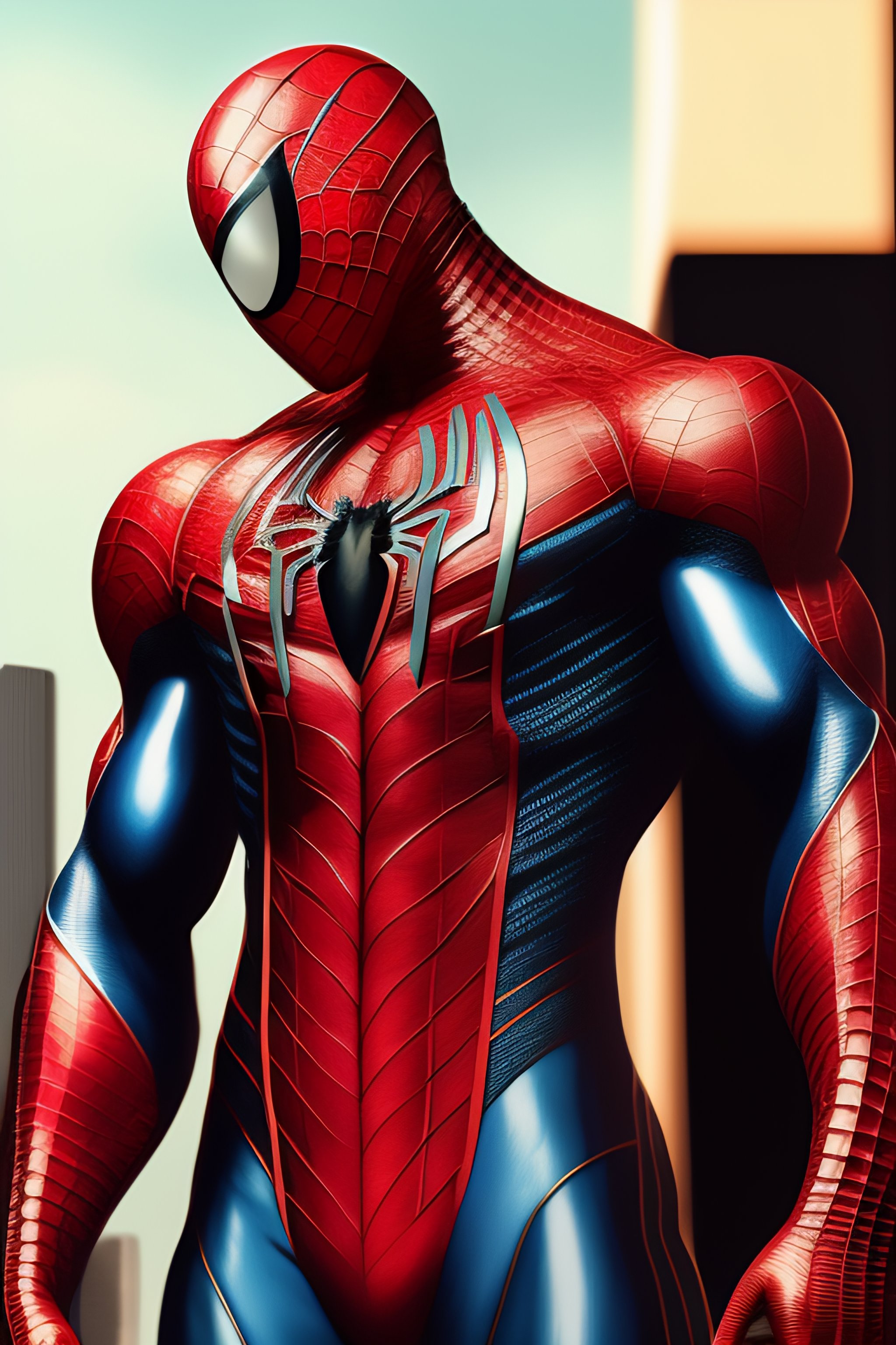 Lexica - Full body potrait of skinny ripped strong spiderman and ...