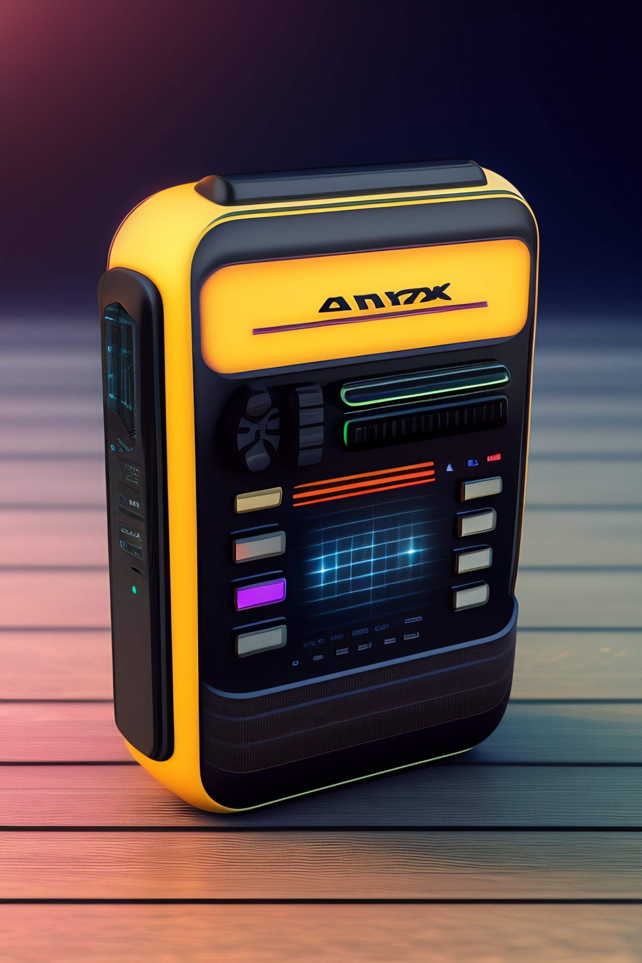 Lexica - Vintage cyber deck personal handheld computer device, 1990s ...