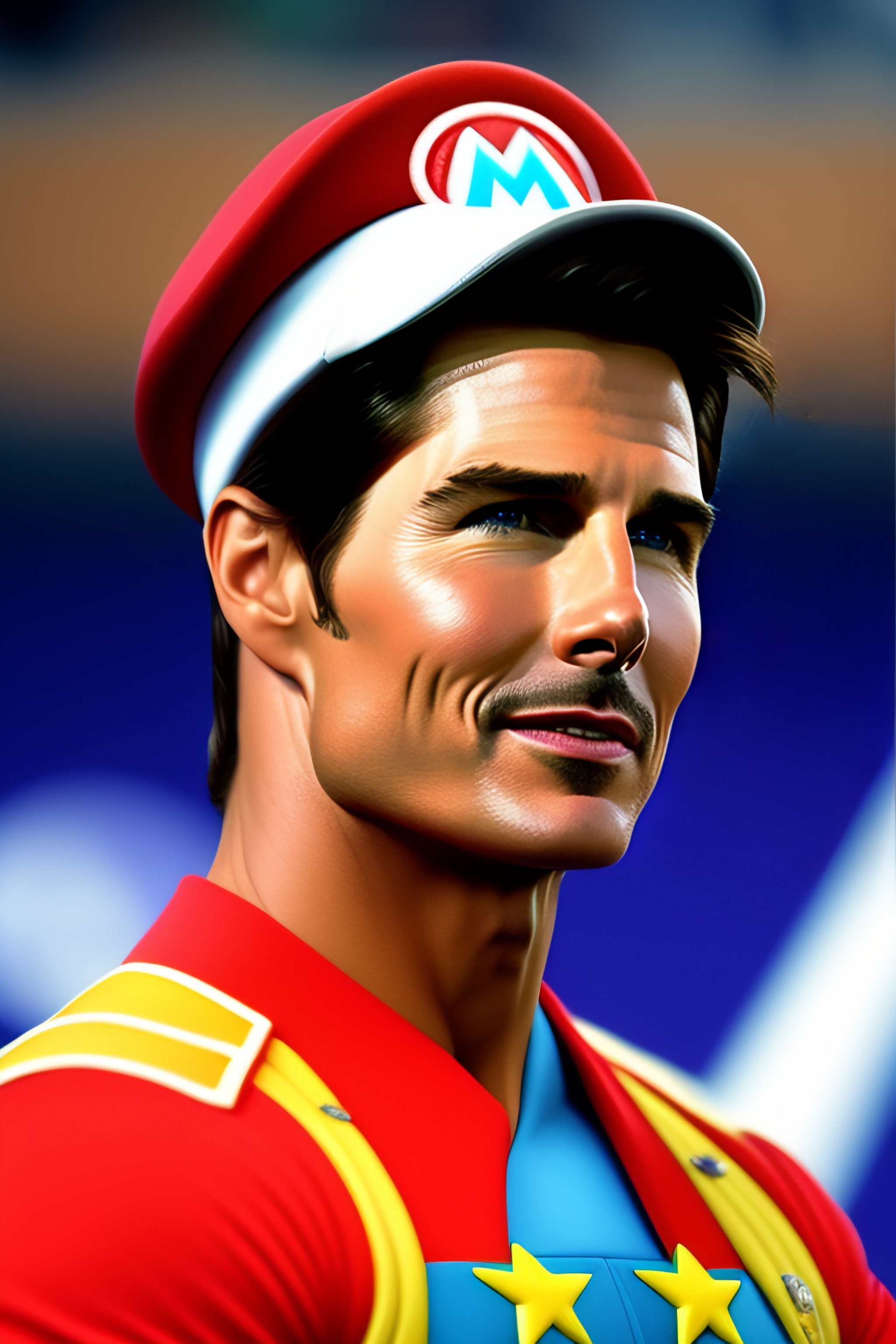 Lexica - Retrato do Tom Cruise como super mario, live action adaptation ...